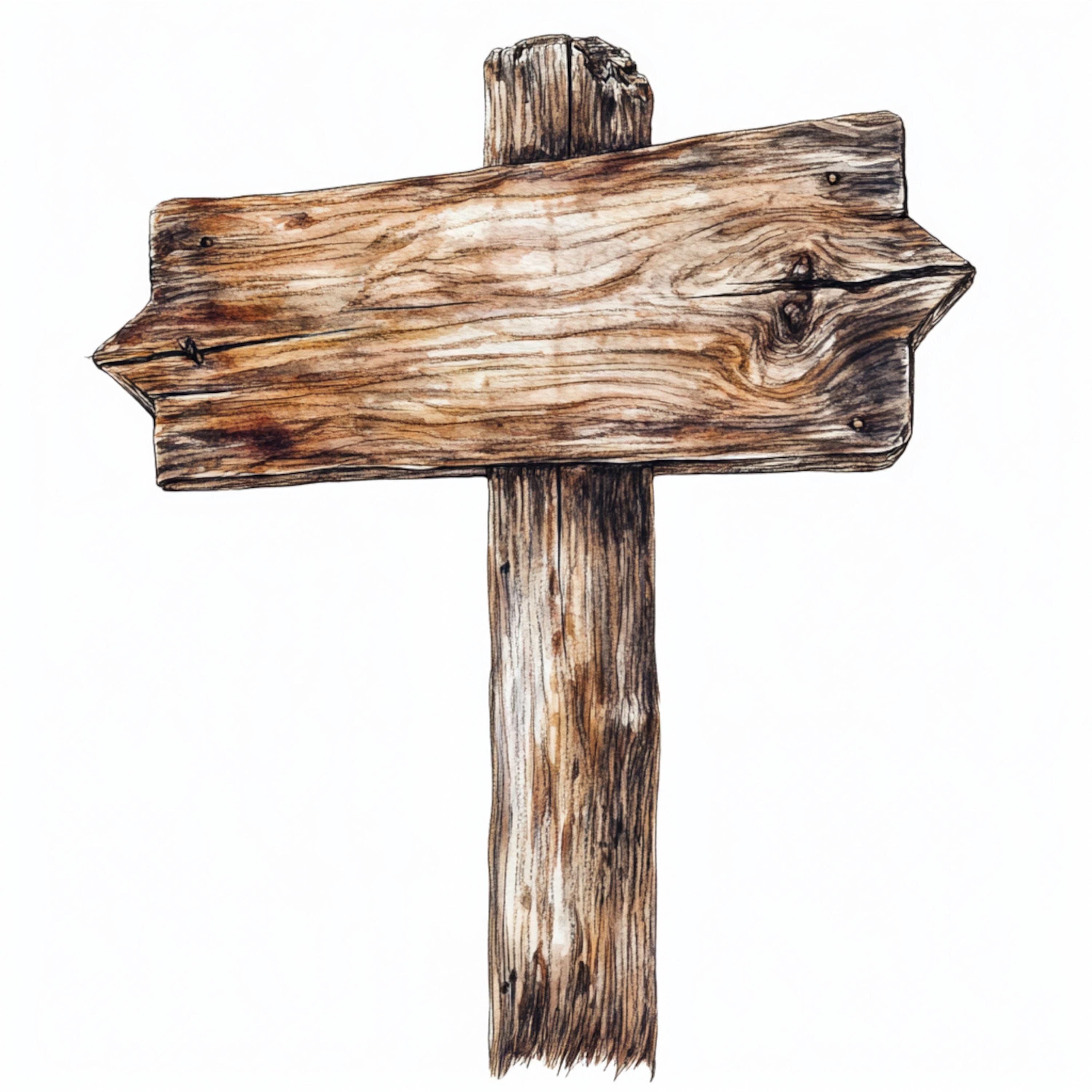 Printable Wooden Sign, Watercolor 10 Images, Wooden Sign Art, Rustic ...