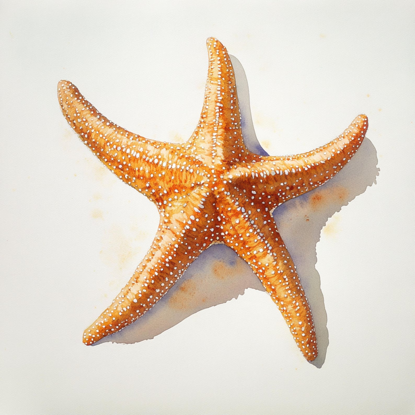 Printable Sea Star Clipart, Starfish Watercolor, Nautical Clip Art ...
