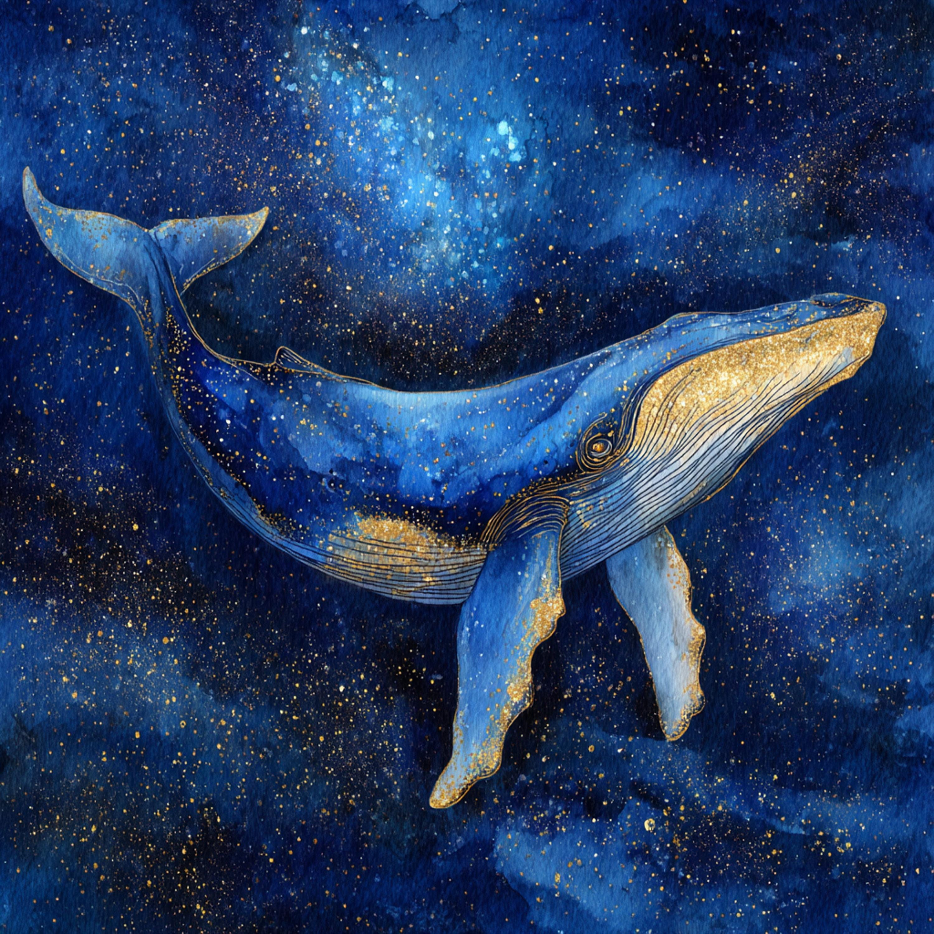 9 Printable Starry Whale Clipart, Whale Watercolor, Nautical Clip Art ...