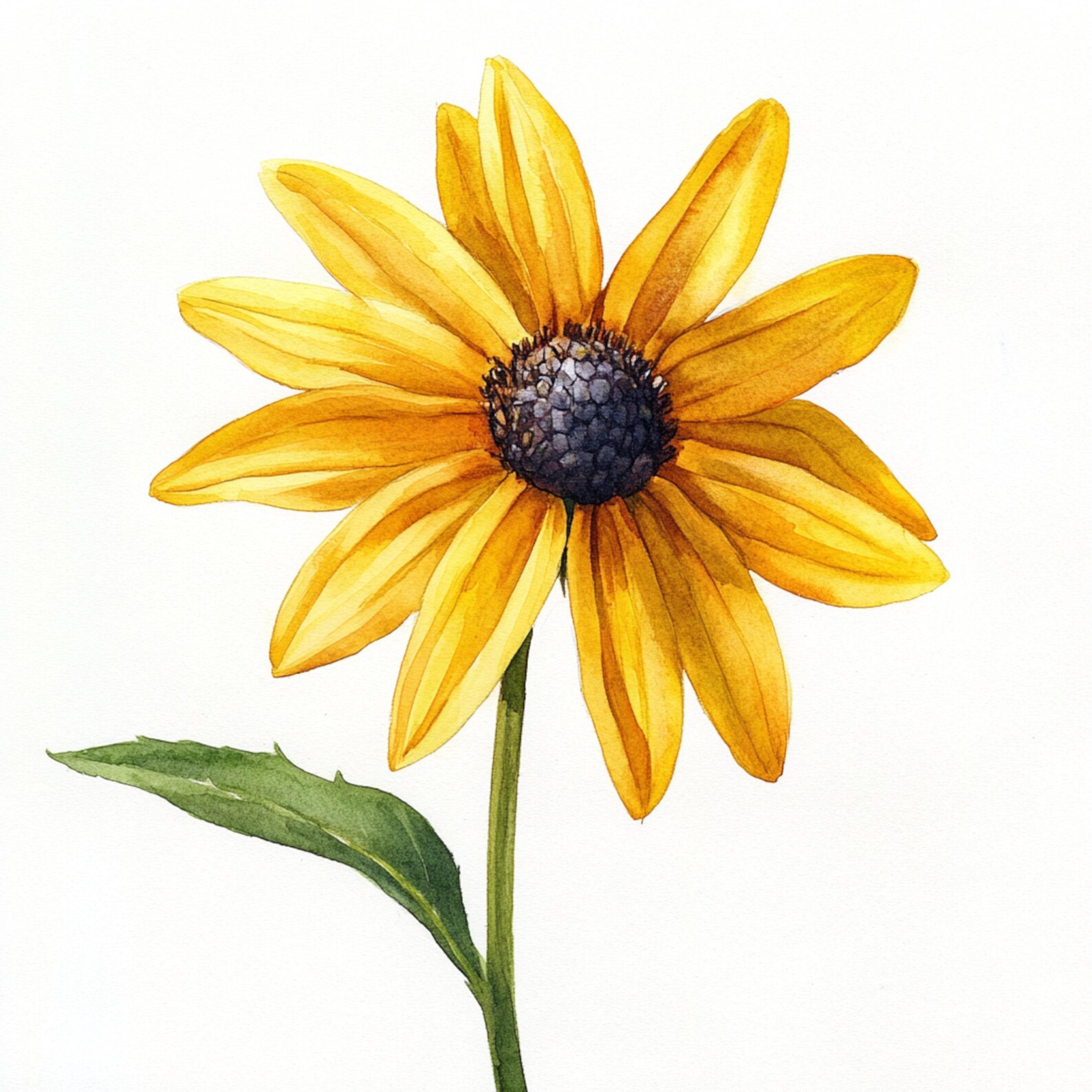 10 Printable Black Eyed Susan, Yellow Wildflower, Black Eyed Susan Art ...