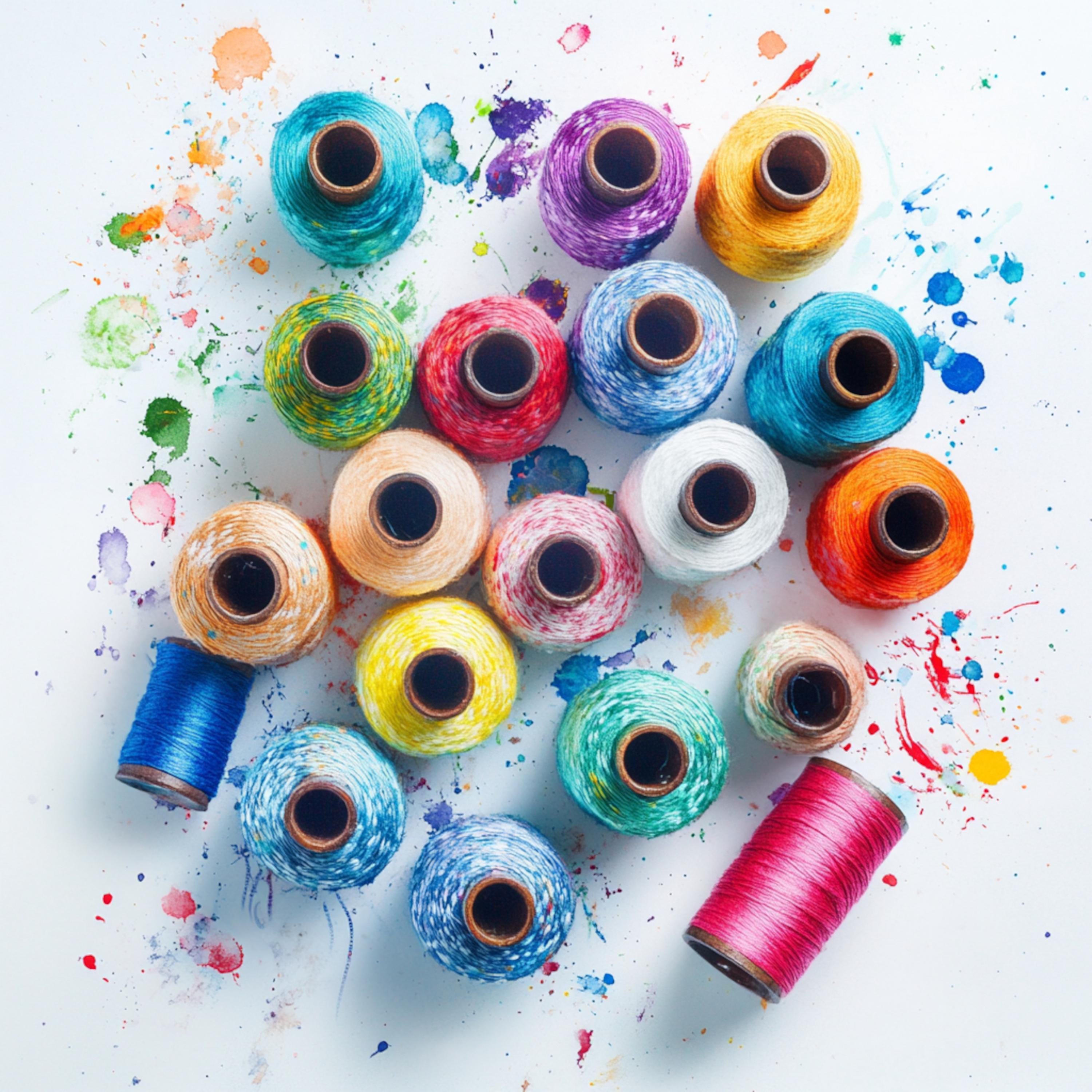 12 Printable Spools of Thread, Sewing-themed Art Print, Watercolor ...