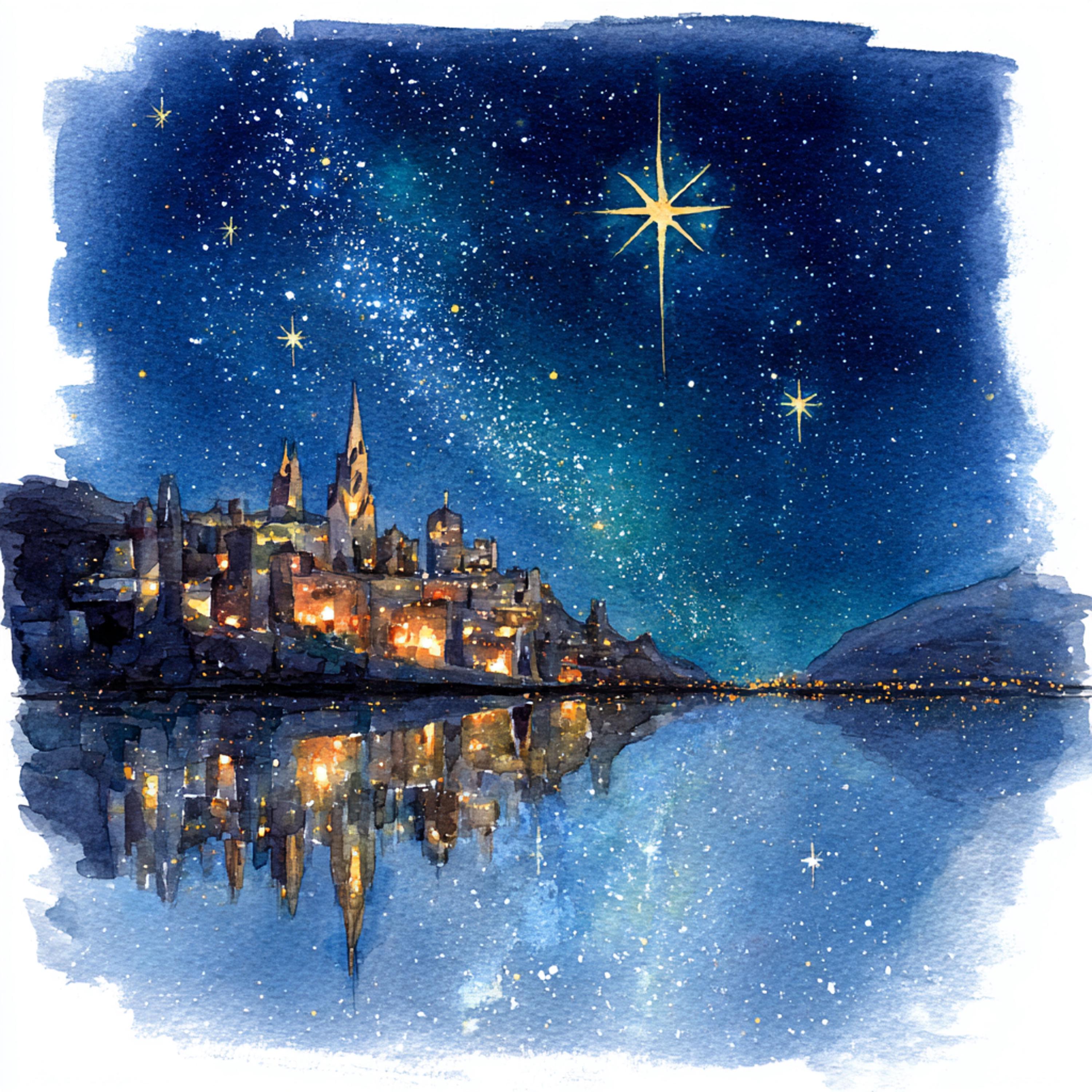 12 Printable Bethlehem Star, Christmas Religious, Bethlehem Star Night ...