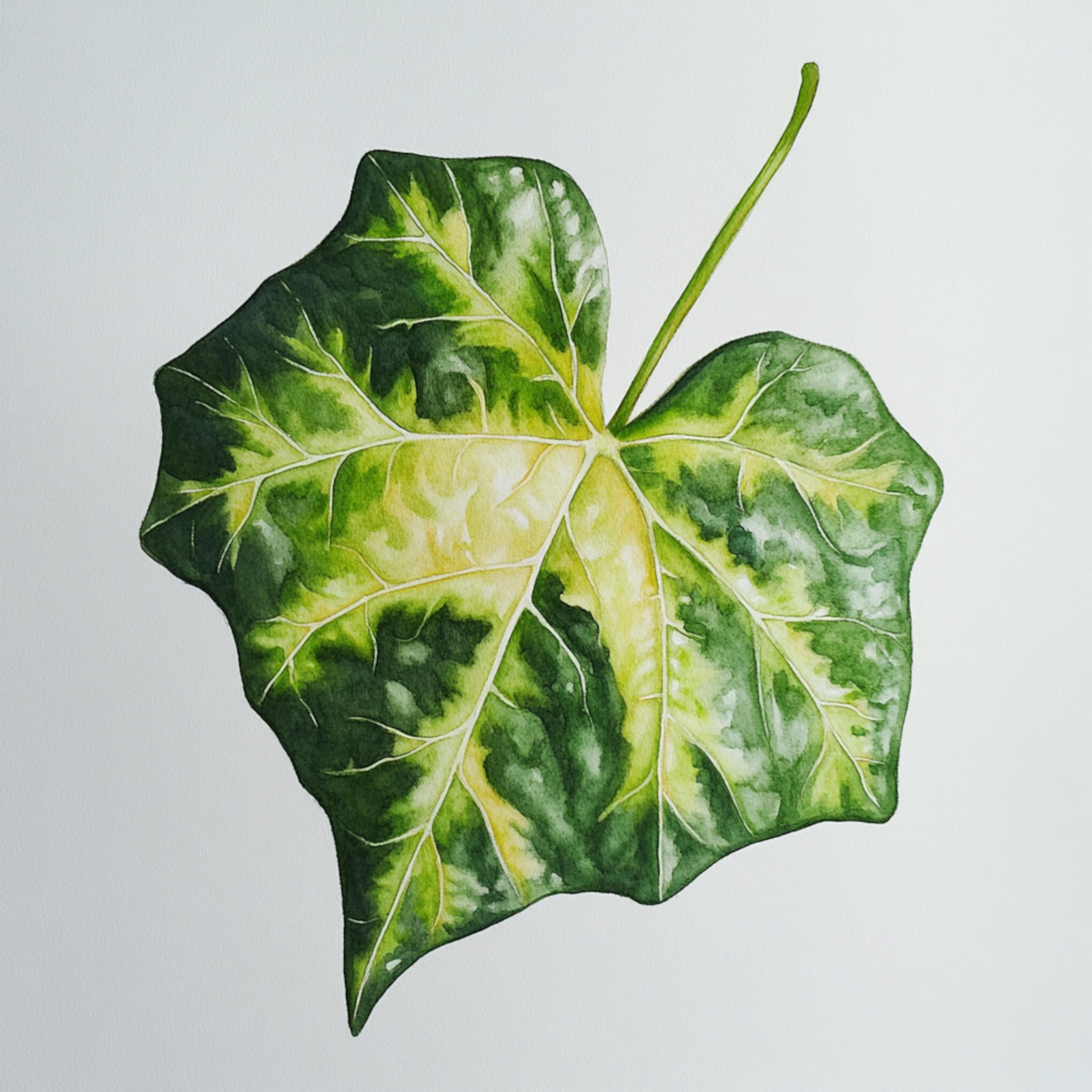 Printable Ivy Leaf Decor, Watercolor 10 Images, Ivy Botanical Art ...