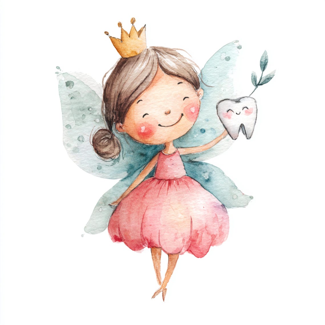 10 Printable Tooth Fairy Clipart, Tooth Fairy With Tooth, Charming and ...