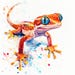 10 Printable Gecko Clipart, Gecko Watercolor, Geckos Print, Printable ...