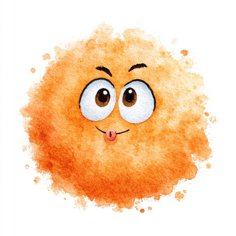 13 Printable Emoji, Fluffy Emoji Emoticons Clipart, Smiley Prints ...