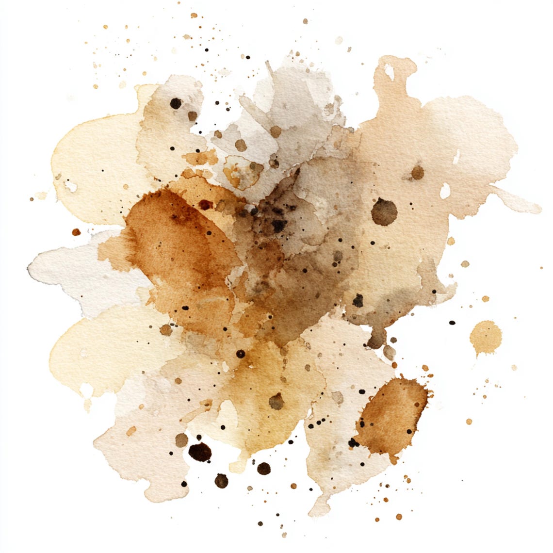 10 Printable Watercolor Abstract Splatter, Watercolor Pink Beige ...