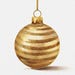 10 Printable Gold Christmas Ornament, Watercolor Glittered Ornament ...