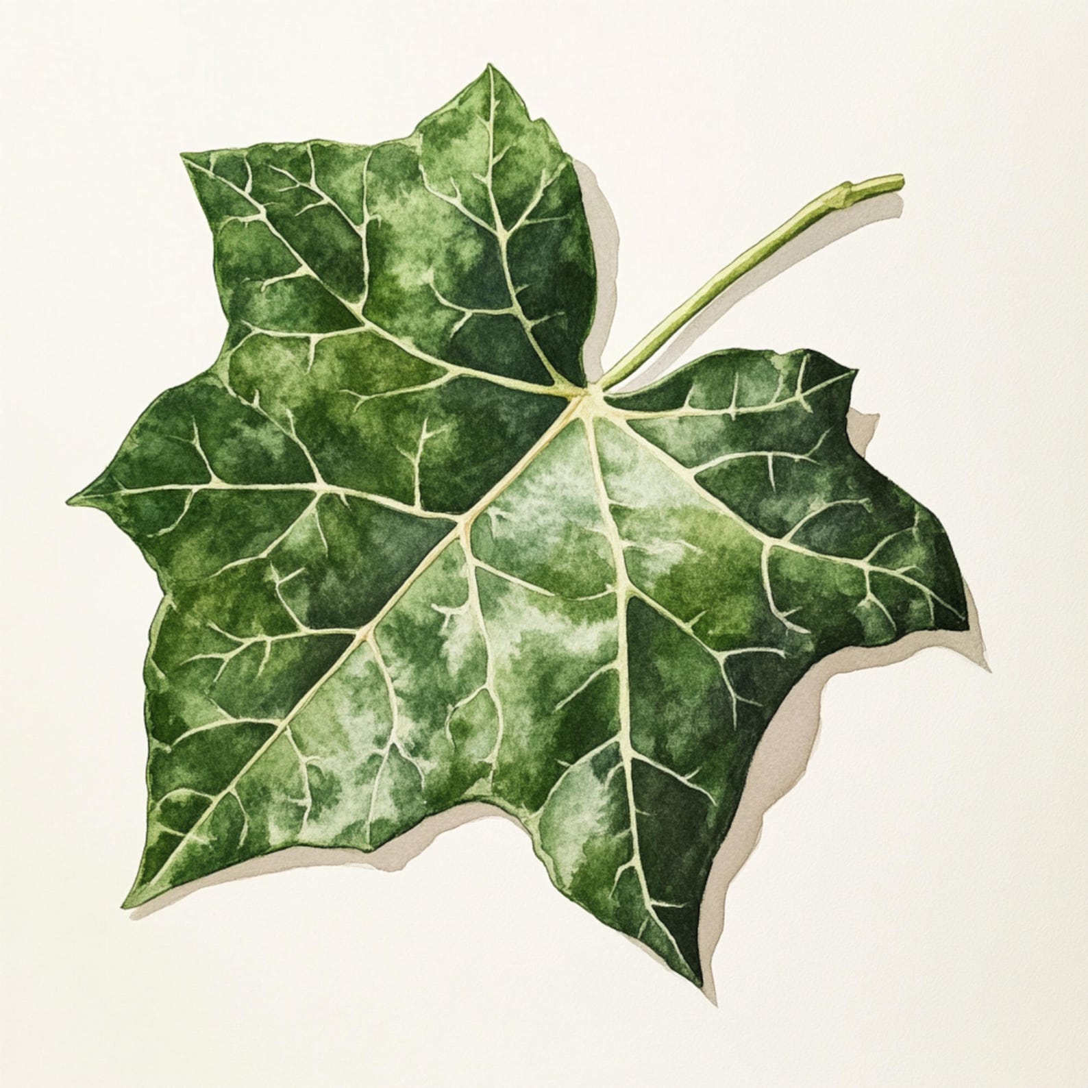Printable Ivy Leaf Decor, Watercolor 10 Images, Ivy Botanical Art ...