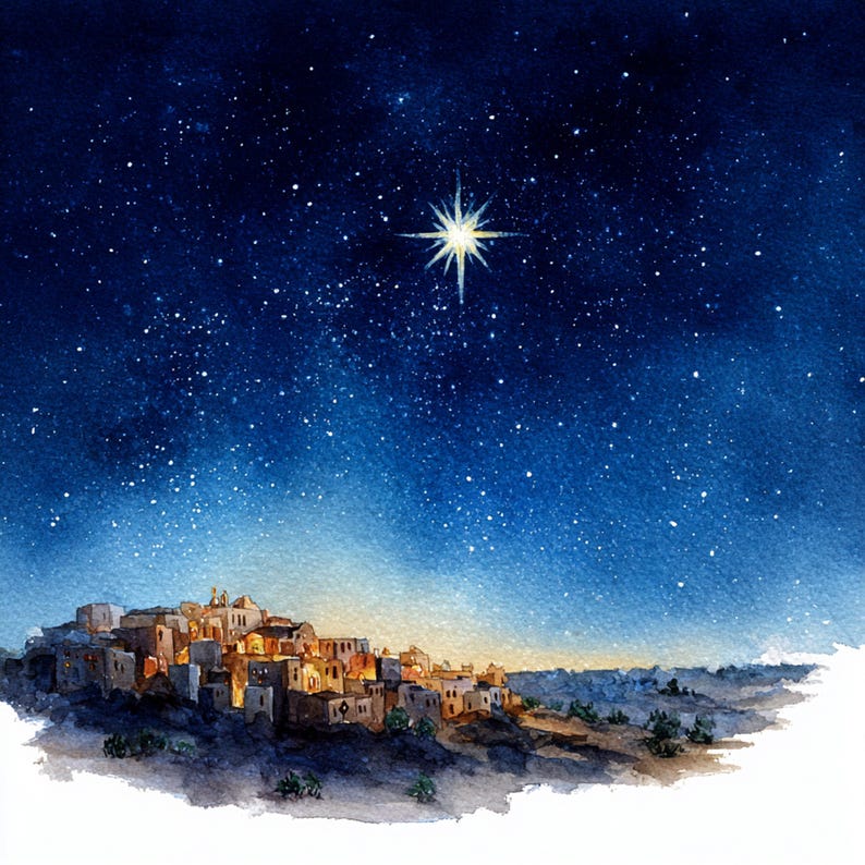 12 Printable Bethlehem Star, Christmas Religious, Bethlehem Star Night ...