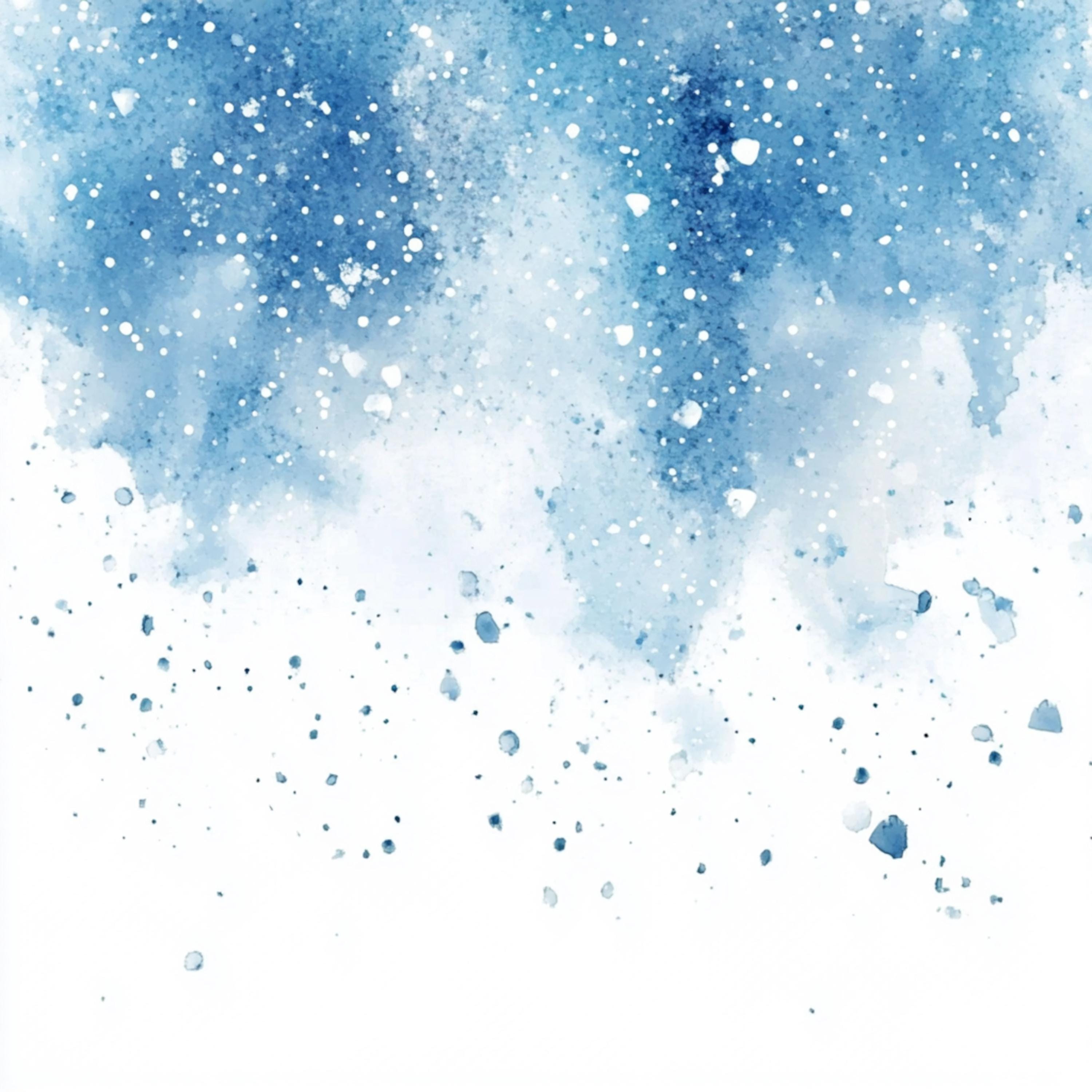 Winter Weather, Falling Snow Watercolor Art, Christmas Clip Art ...