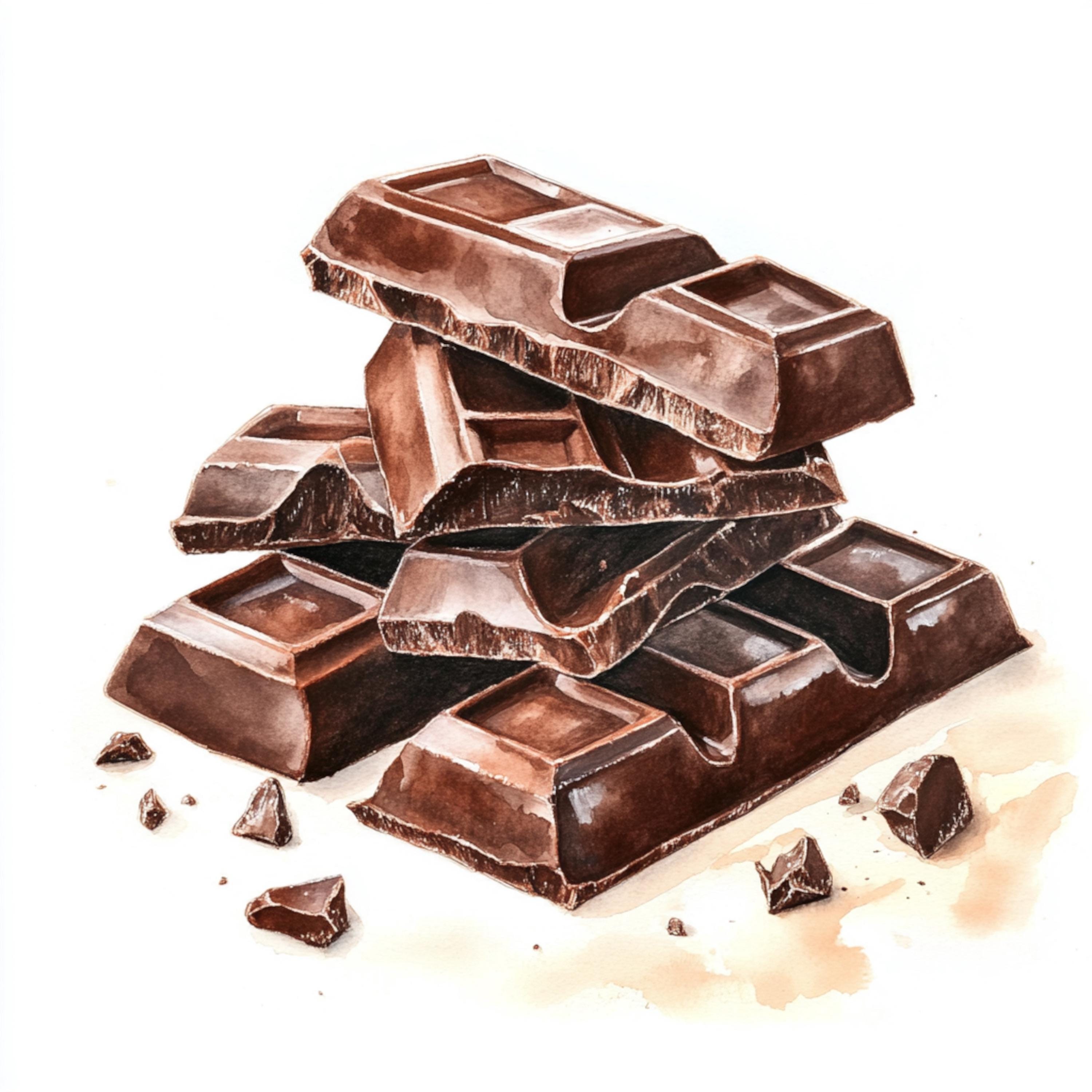 Printable Chocolate Art, Watercolor Images, Chocolate Decor, 10 Clip ...