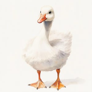 Printable Little Goose Clipart, Watercolor Goose, 10 Cute Clipart ...