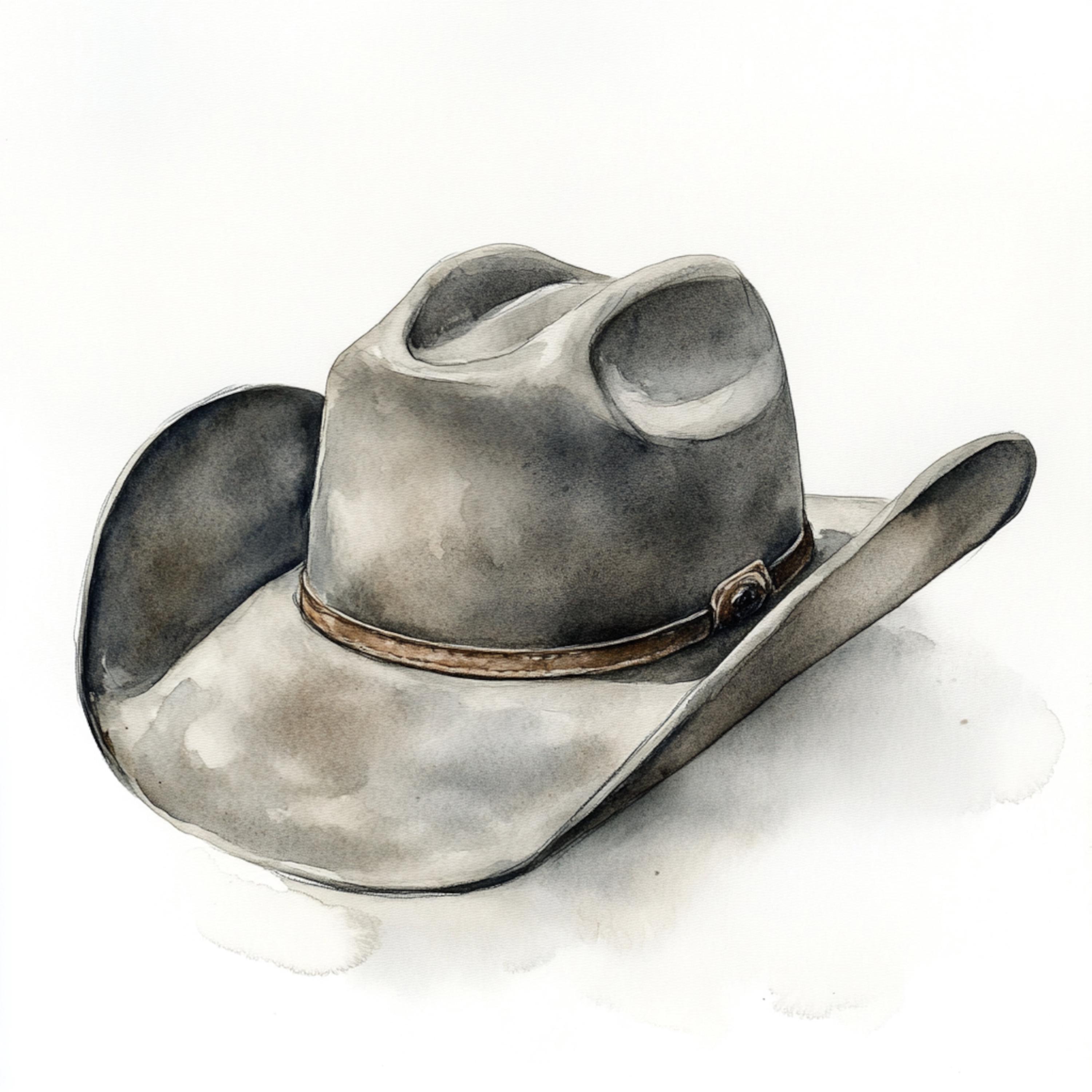 10 Printable Cowboy Hats, Watercolor Cowboy Hat, Cowboy Hat Print ...