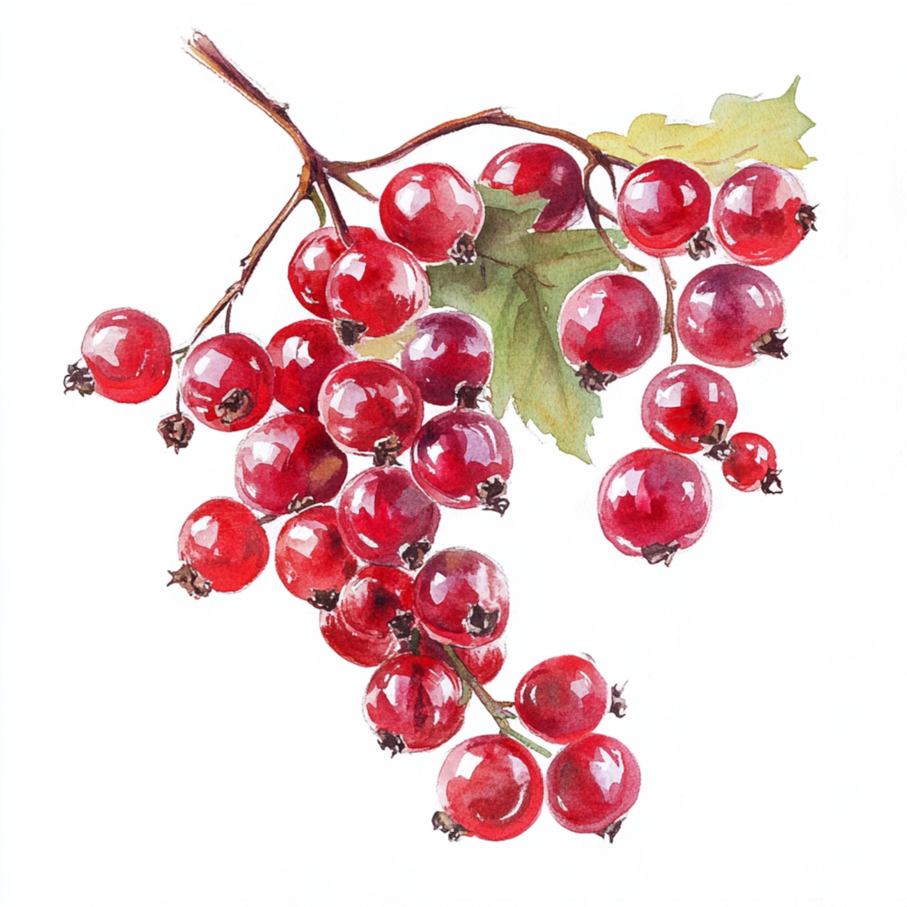10 Printable Currants Decor, Watercolor Currants Branch, Currants Art ...