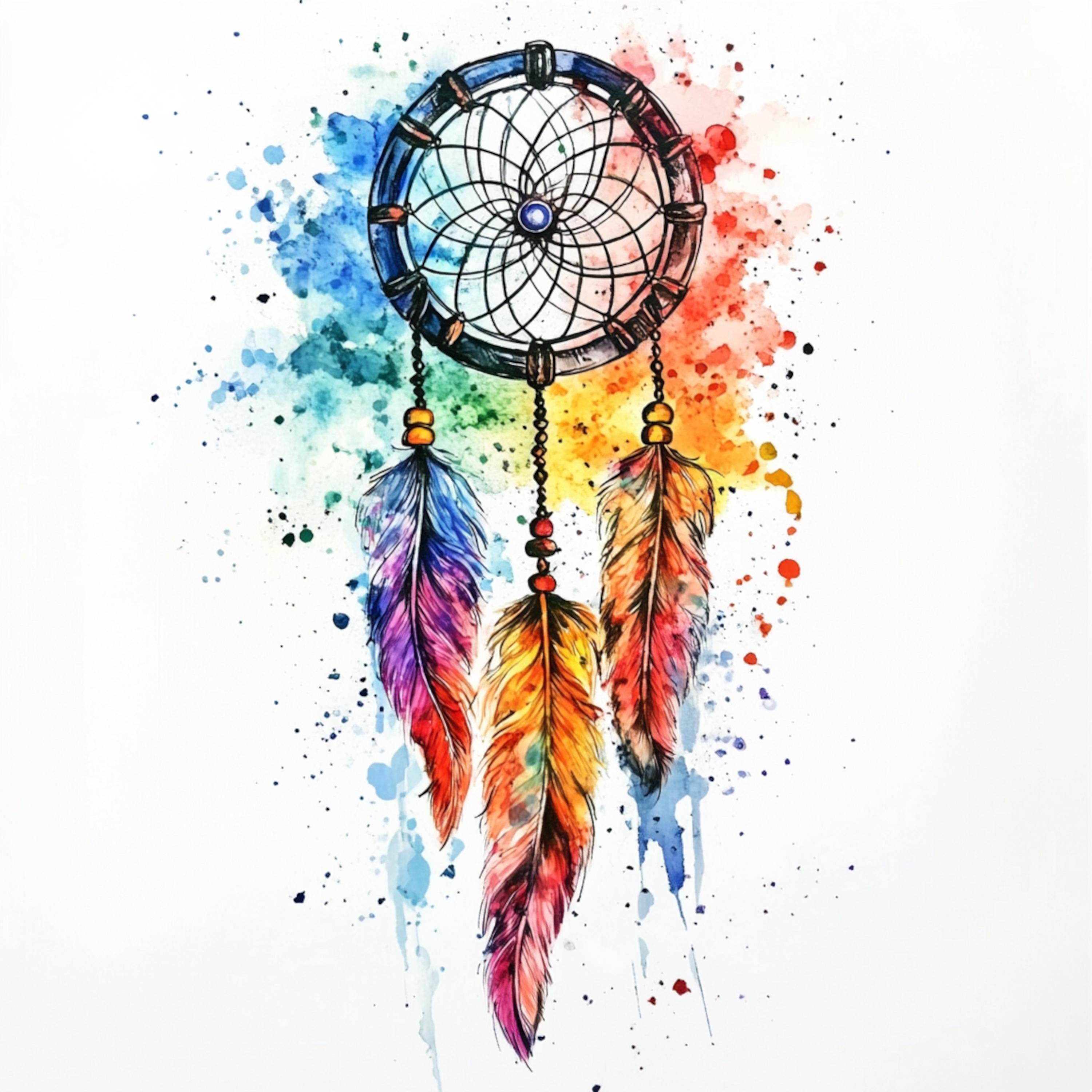Printable Dreamcatchers, Watercolor Dreamcatchers, High Quality Jpgs ...