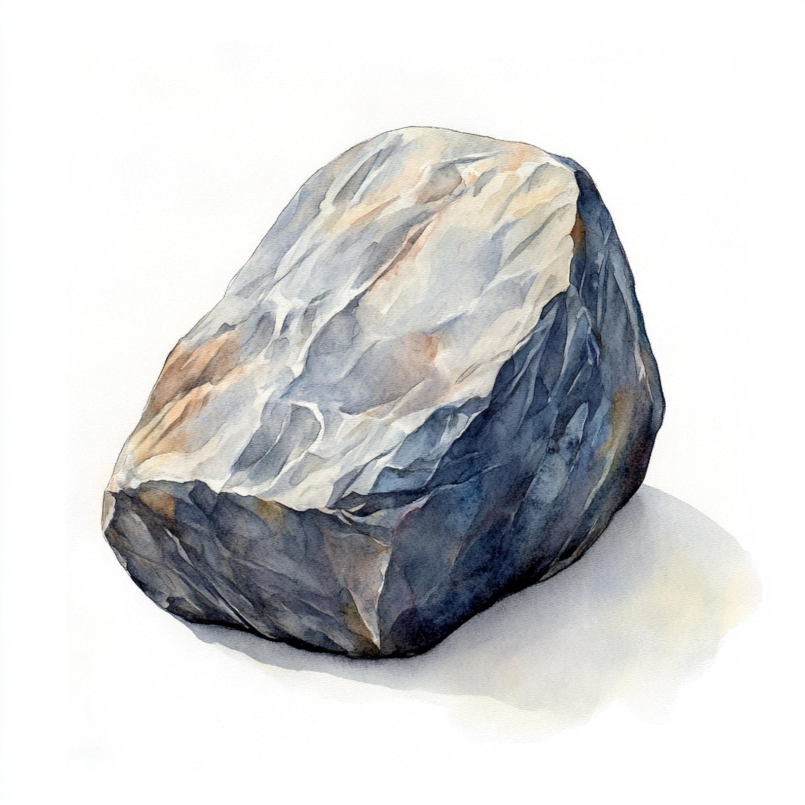 12 Printable Rock, Stones Watercolor, Nautical Clip Art, Painting ...