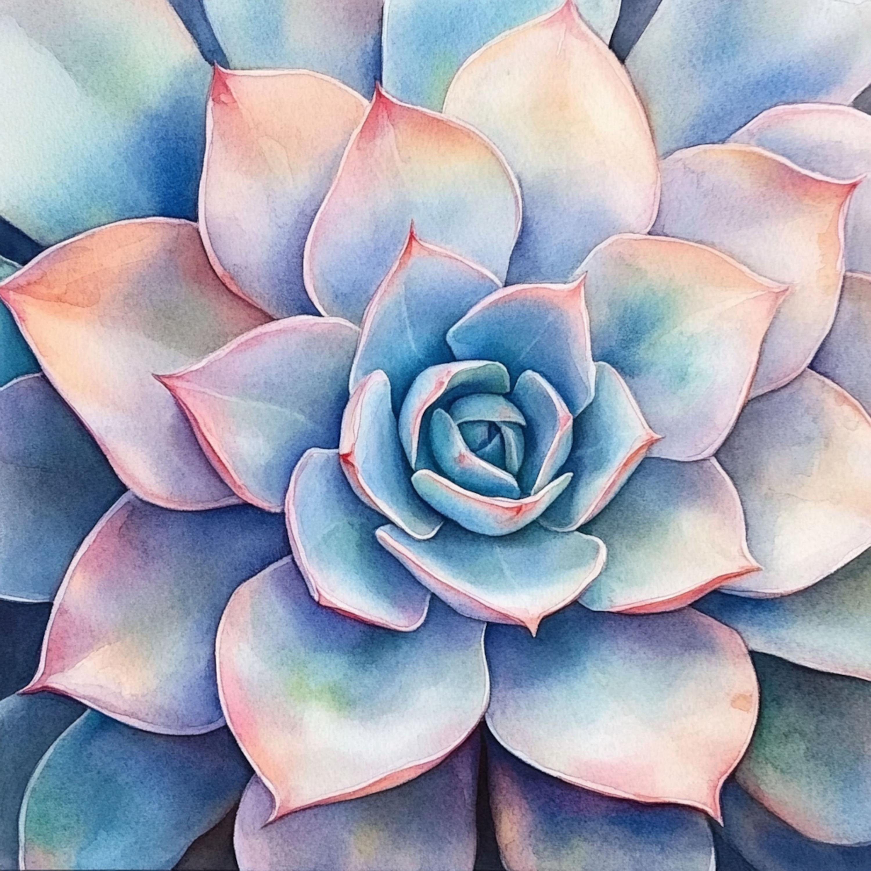 Printable Succulent Decor, Watercolor 10 Images, Succulent Botanical ...