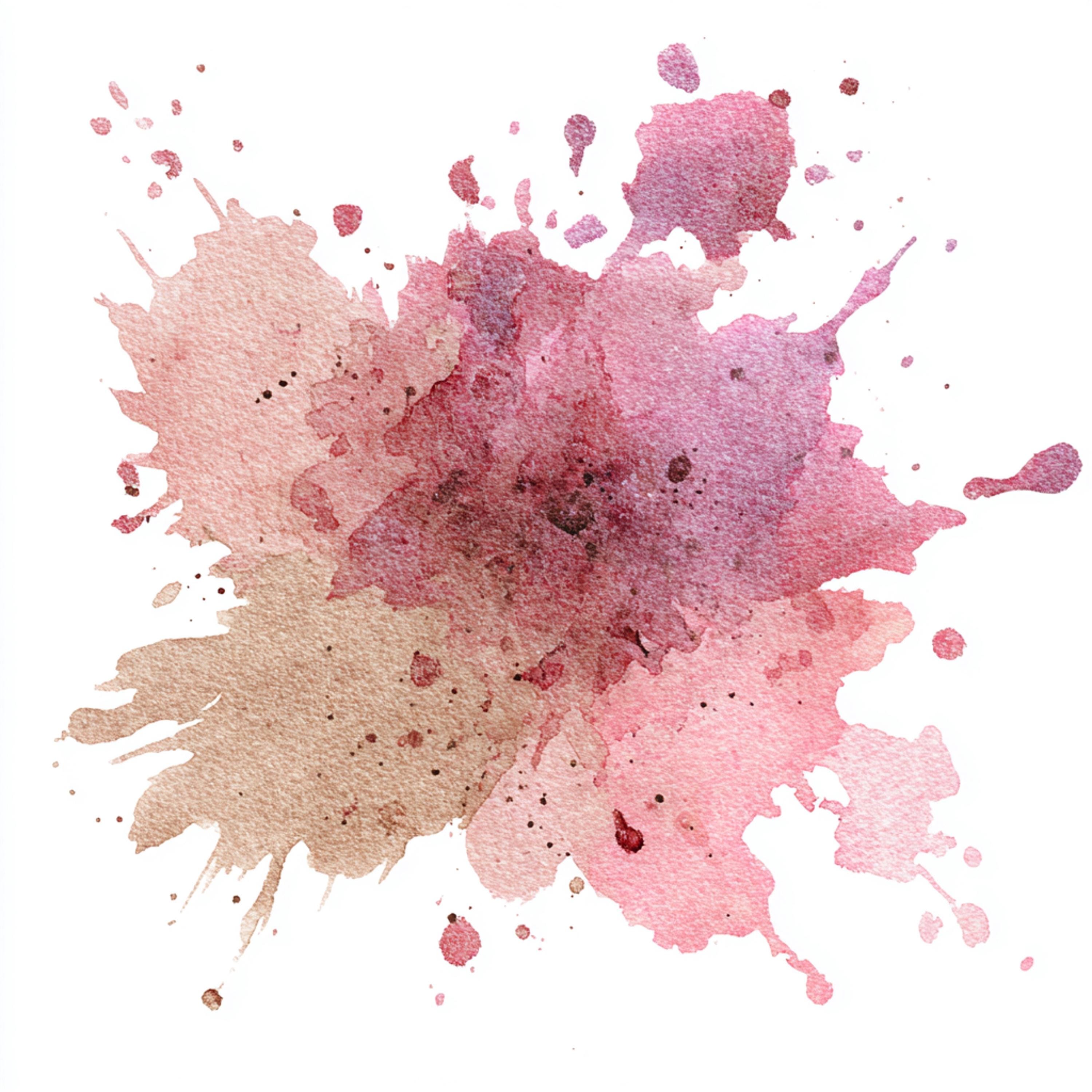 10 Printable Watercolor Abstract Splatter, Watercolor Pink Beige ...