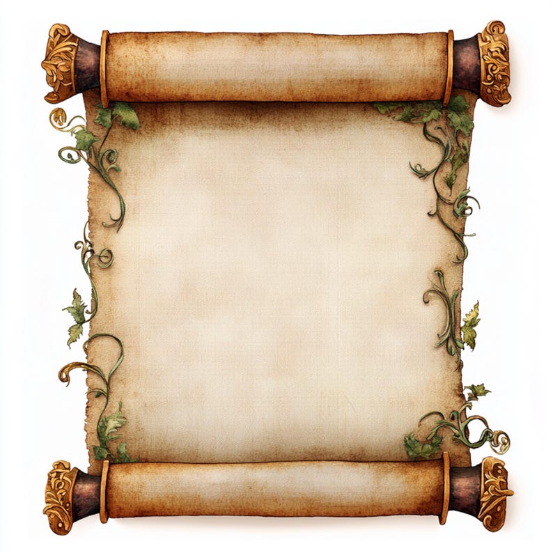 10 Medieval Scroll Clipart, Vintage Scroll, High Quality Pngs ...