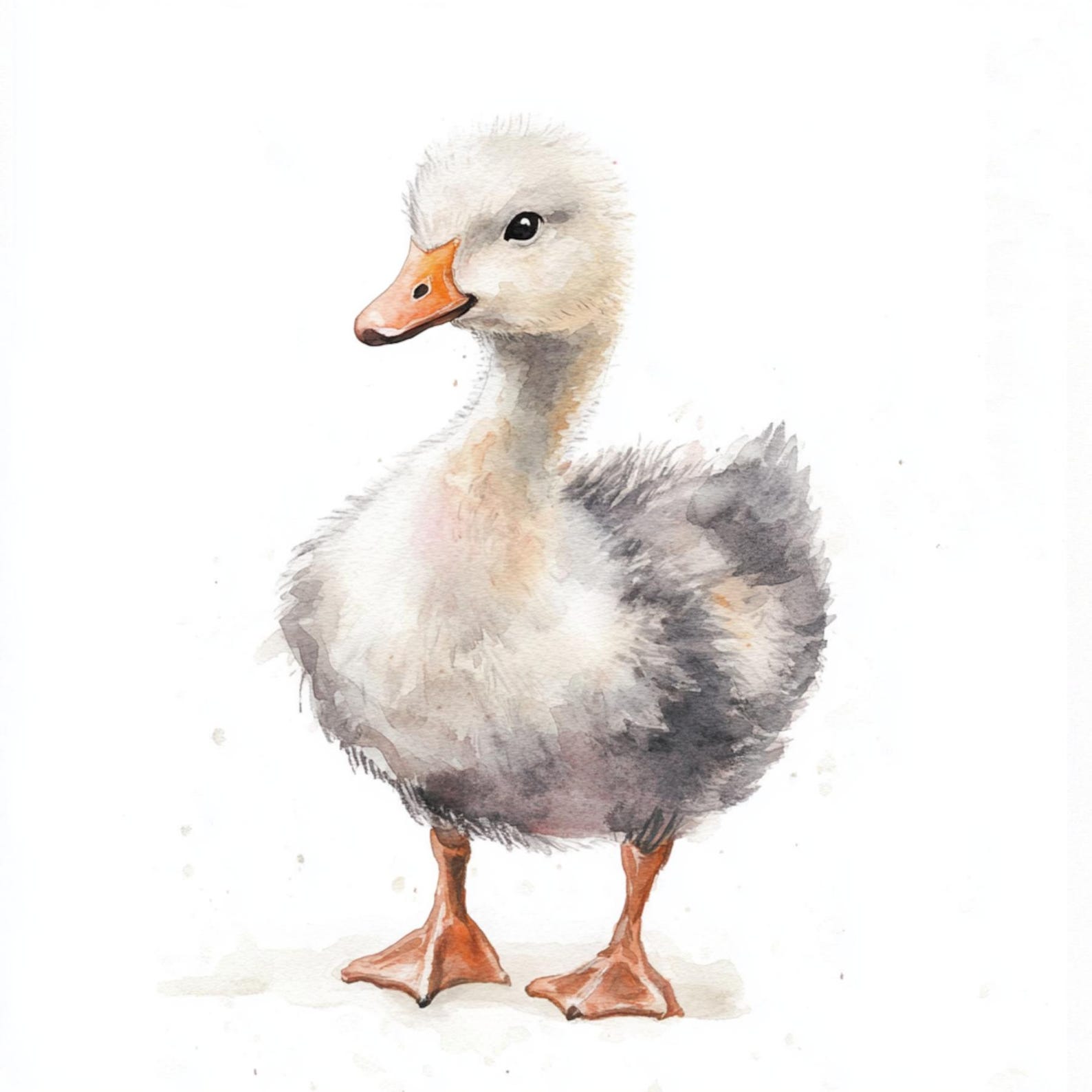 Printable Little Goose Clipart, Watercolor Goose, 10 Cute Clipart ...