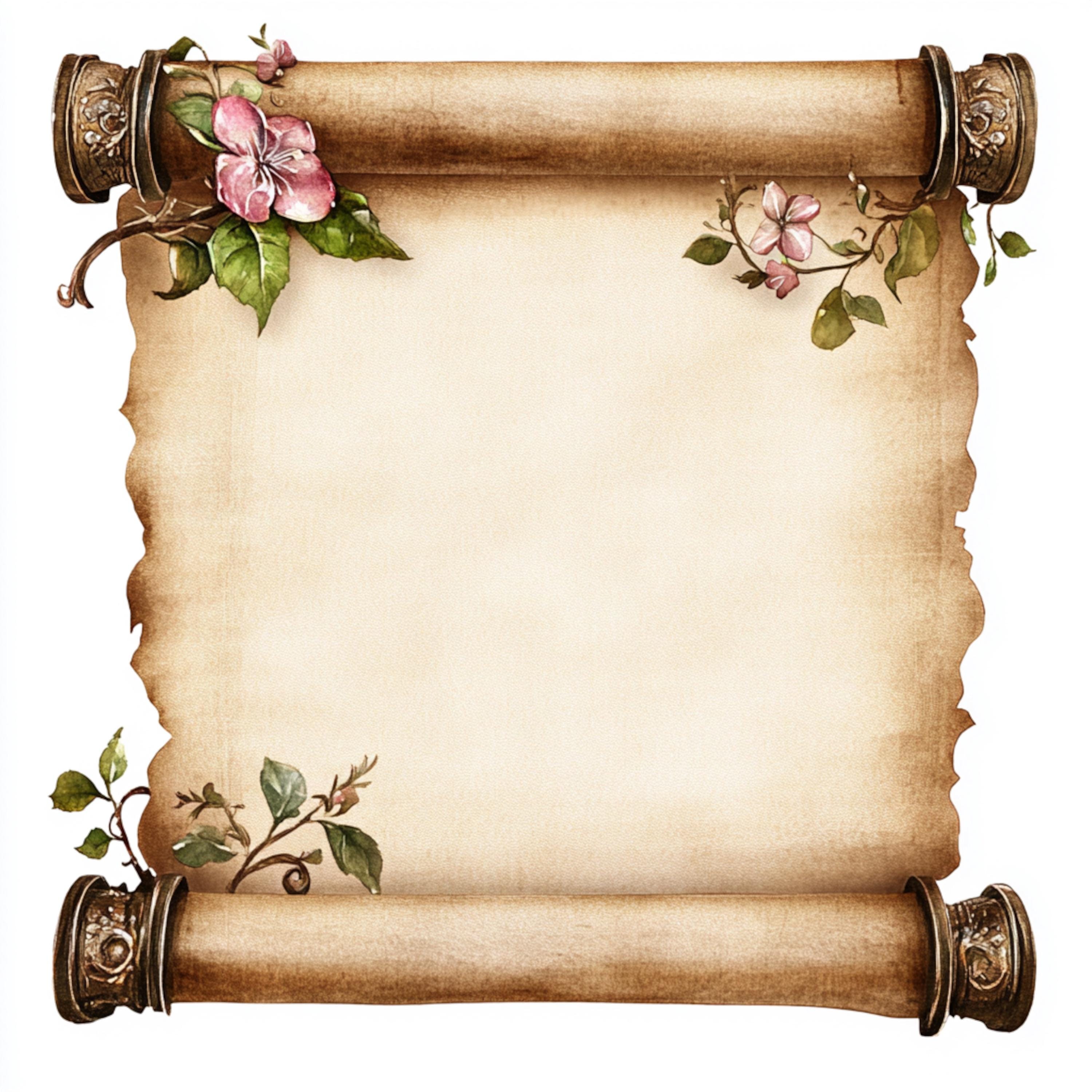 10 Medieval Scroll Clipart, Vintage Scroll, High Quality Pngs ...