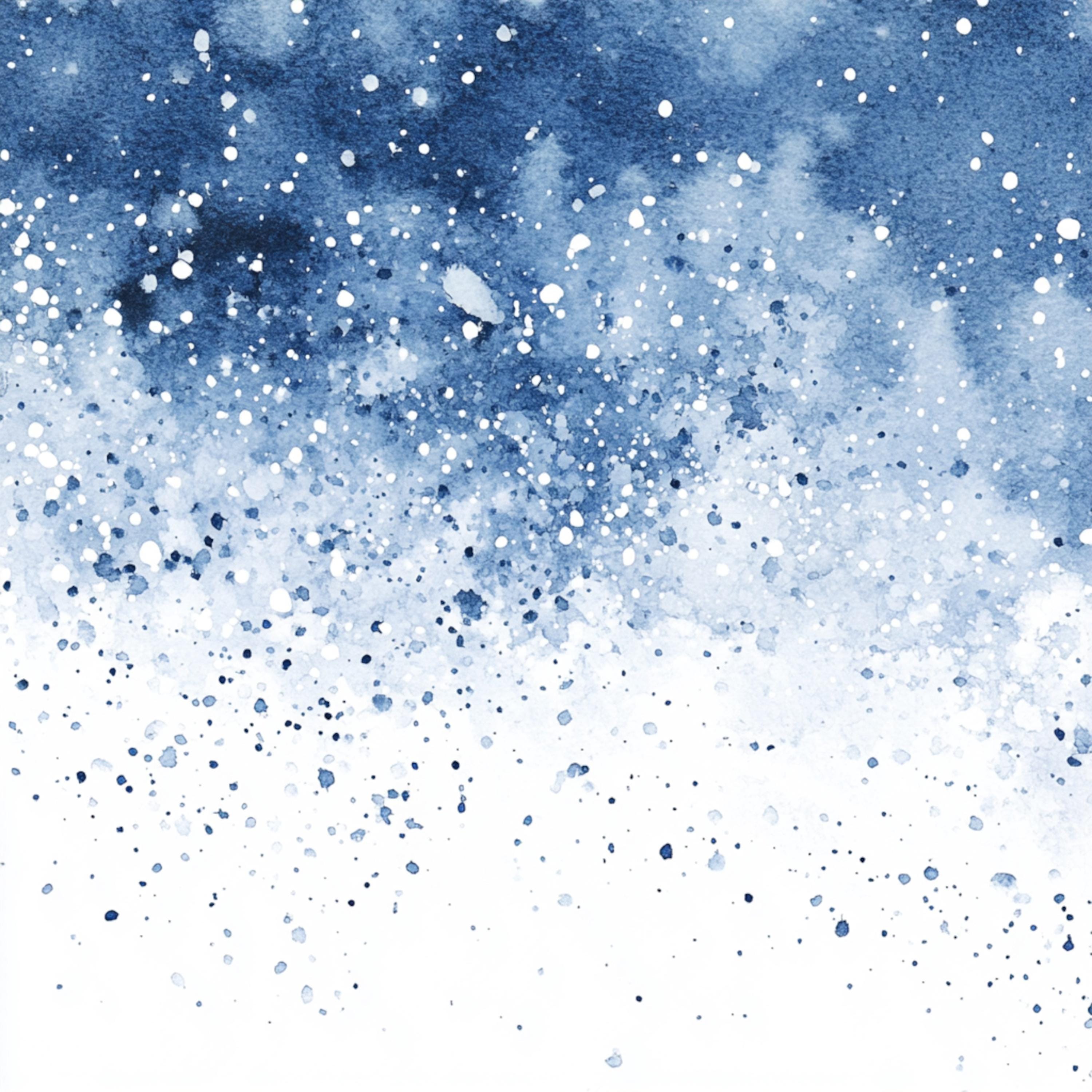 Winter Weather, Falling Snow Watercolor Art, Christmas Clip Art ...