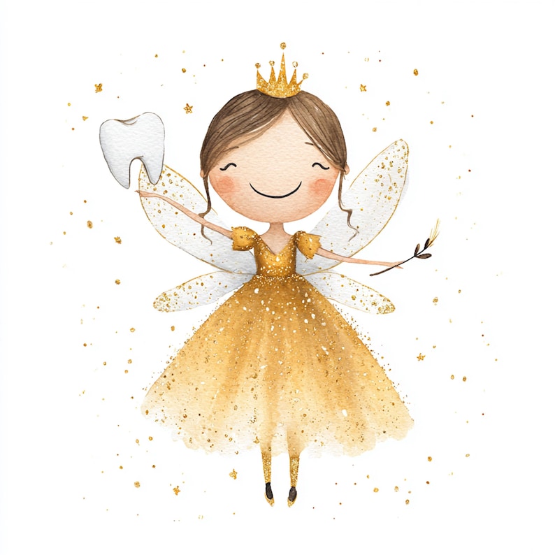 10 Printable Tooth Fairy, Tooth Fairy With Tooth, Charming and ...