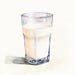 10 Printable Glass of Milk Art, Watercolor Milk, Healthy Food Decor ...