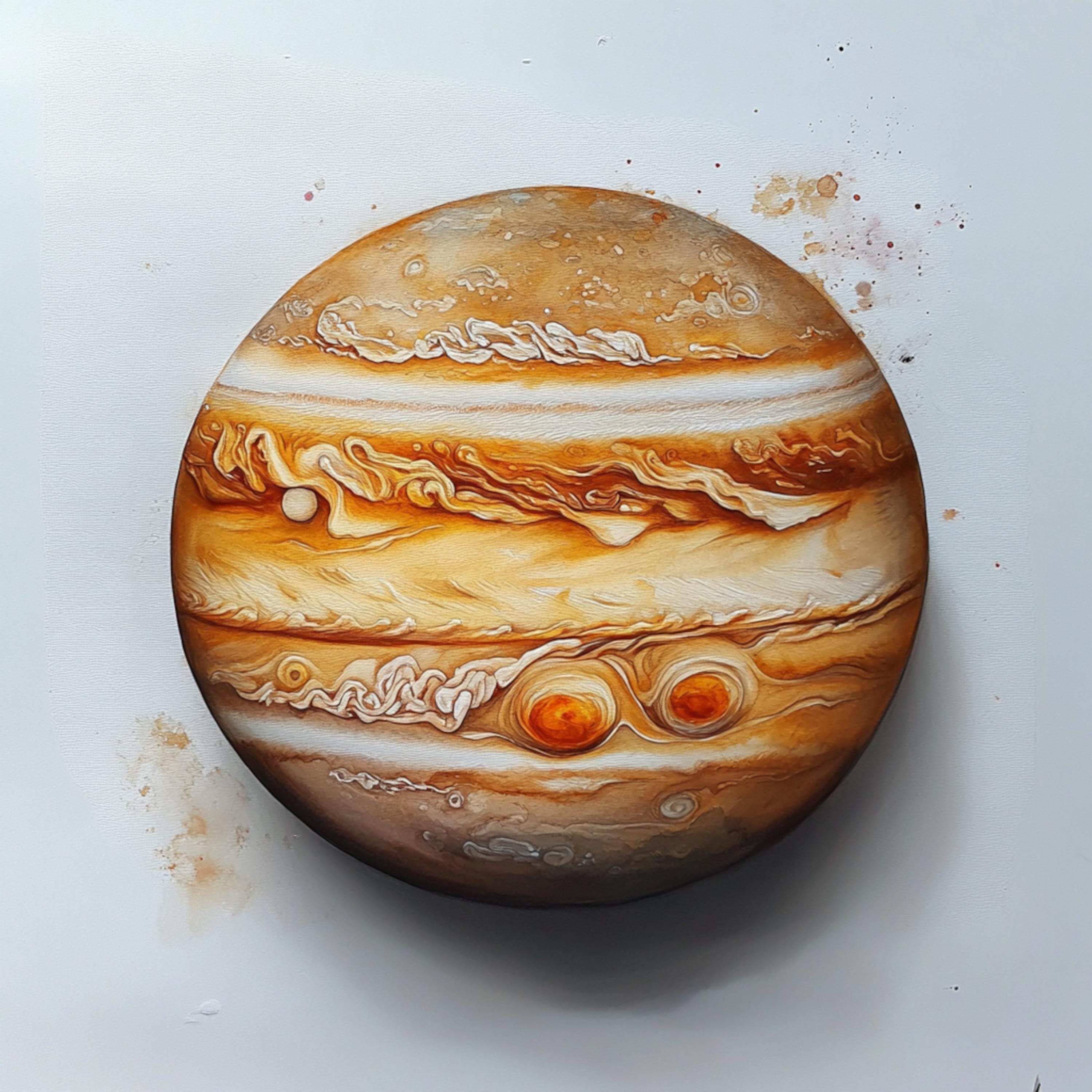Printable Jupiter Art, Watercolor Jupiter, 10 Planet Clipart, Printable ...