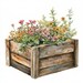 Printable Flowers in Wooden Box Art, Garden Wooden Box Watercolor ...
