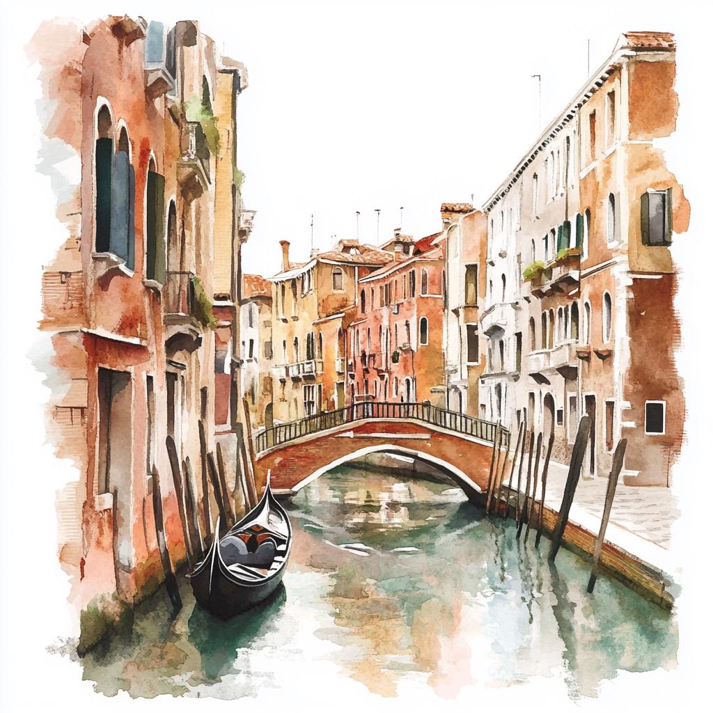 10 Printable Venice, Vintage Venice Art, European Street Painting, Cozy ...