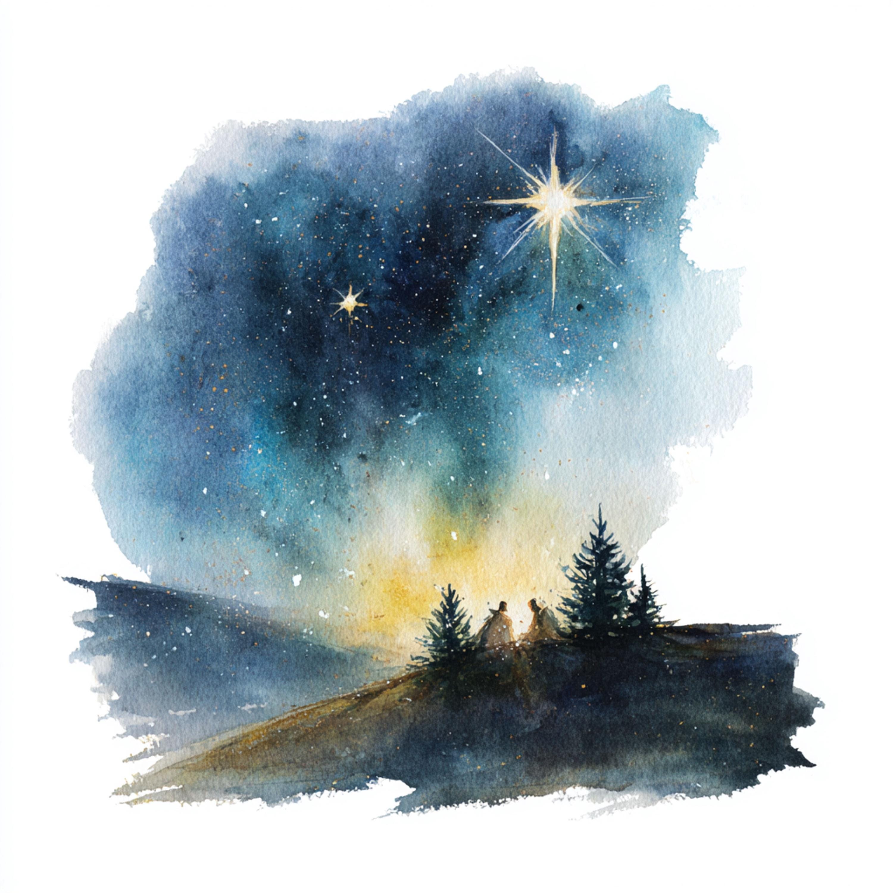 12 Printable Bethlehem Star, Christmas Religious, Bethlehem Star Night ...
