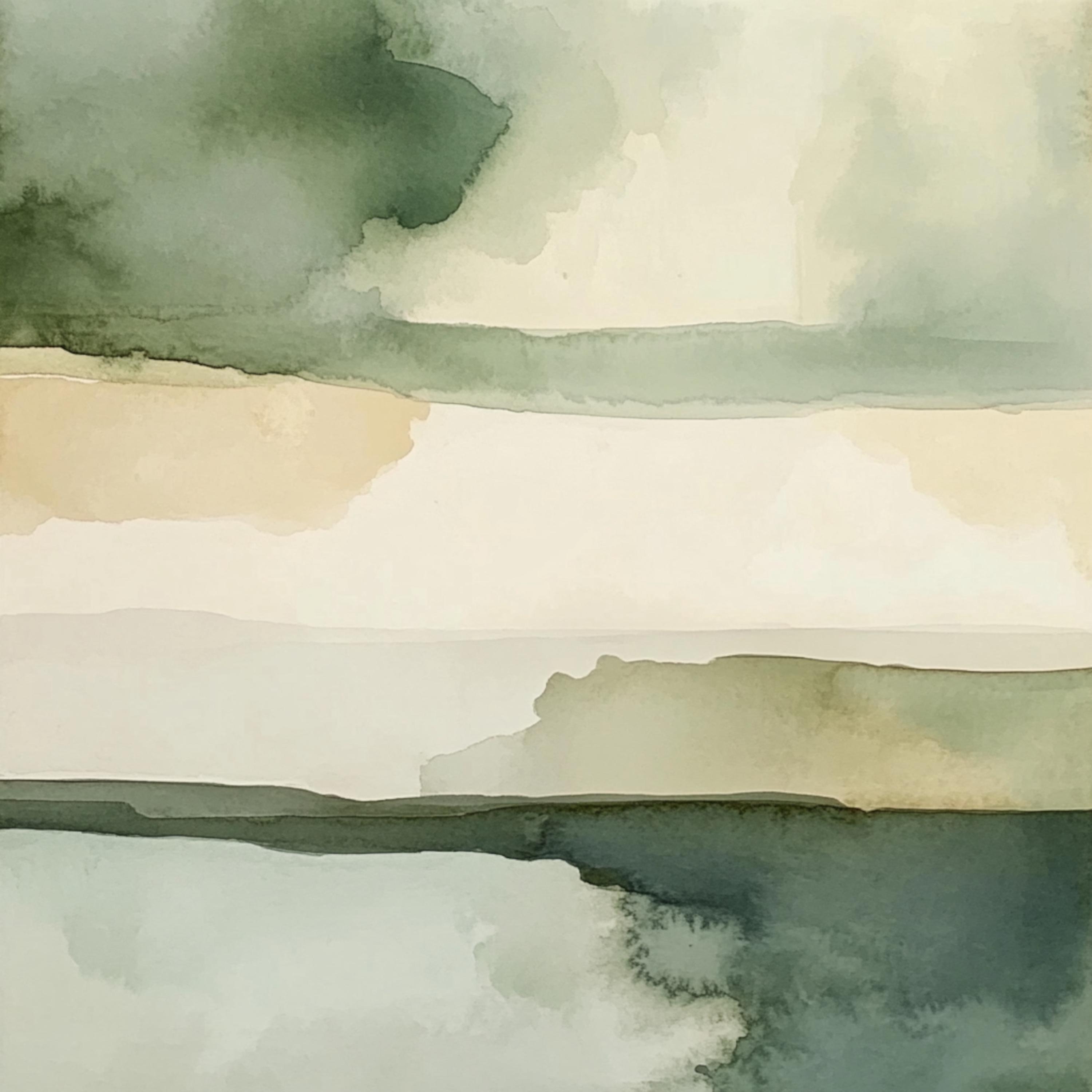 10 Printable Watercolor Abstract Neutral Landscape, Watercolor Sage ...