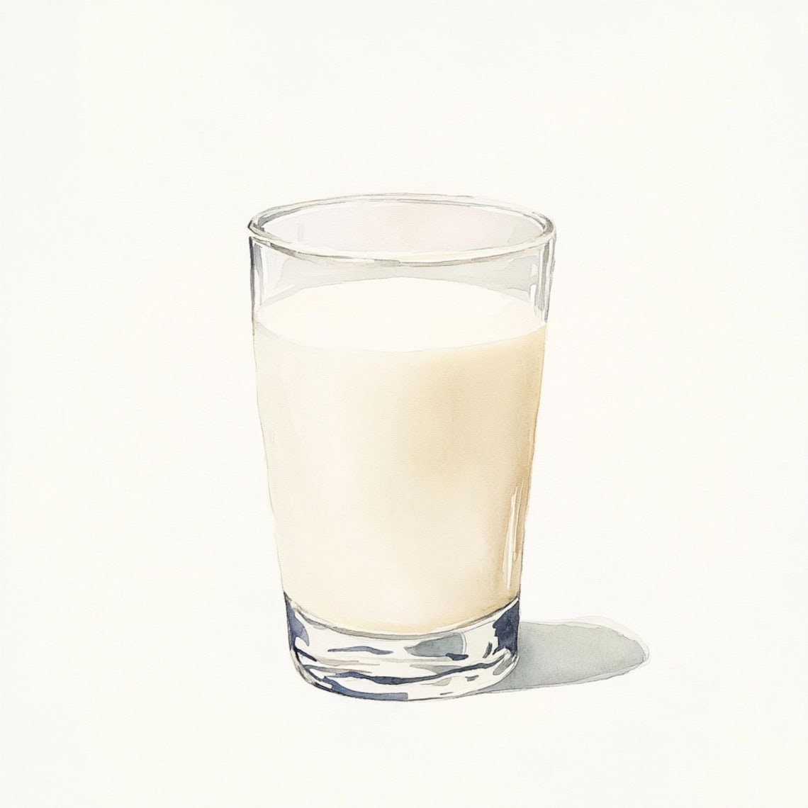 10 Printable Glass of Milk Art, Watercolor Milk, Healthy Food Decor ...