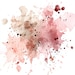 10 Printable Watercolor Abstract Splatter, Watercolor Pink Beige ...