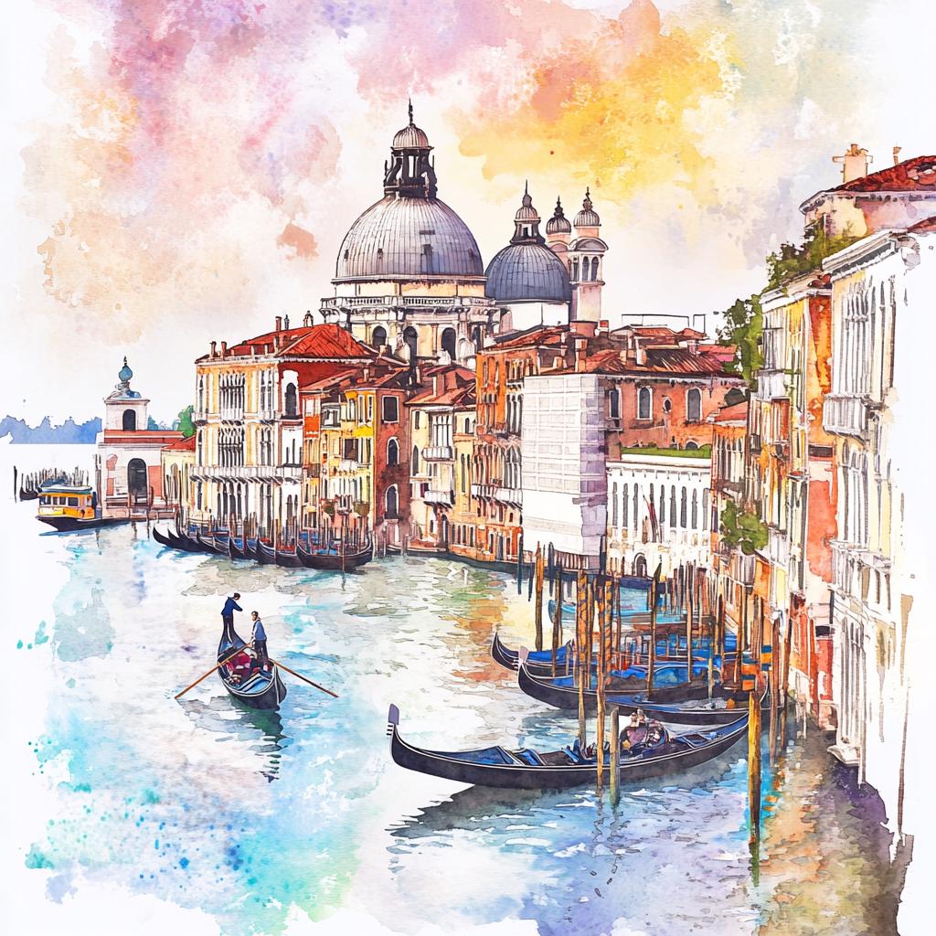 10 Printable Venice, Vintage Venice Art, European Street Painting, Cozy ...