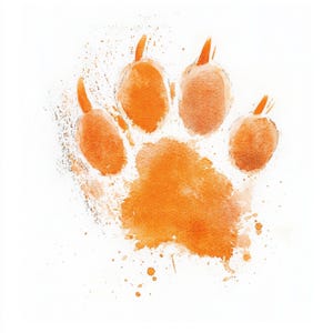 10 Printable Cat Paw Clipart, Watercolor Paws, Cute Cats Paws ...
