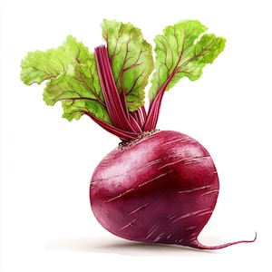 10 Printable Beet Decor, Watercolor Images, Beet Root Clip Art ...