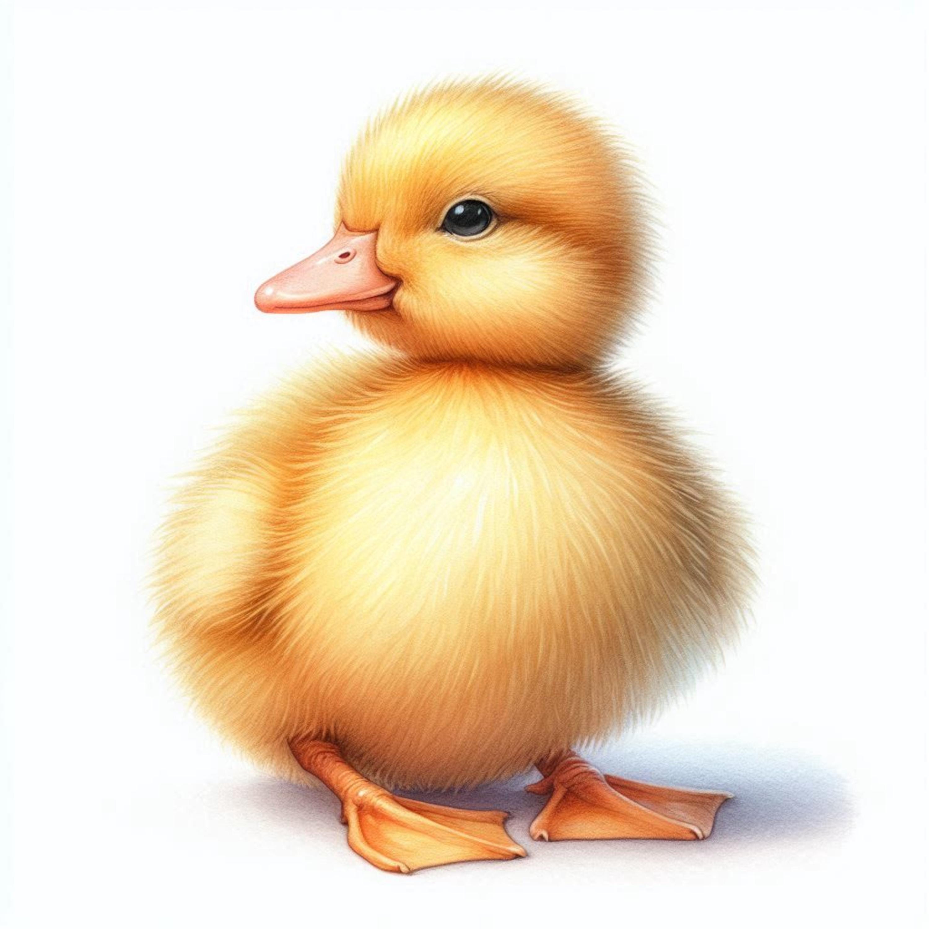 Printable Little Duck, Watercolor Baby Duck, 10 Cute Clipart, Printable ...