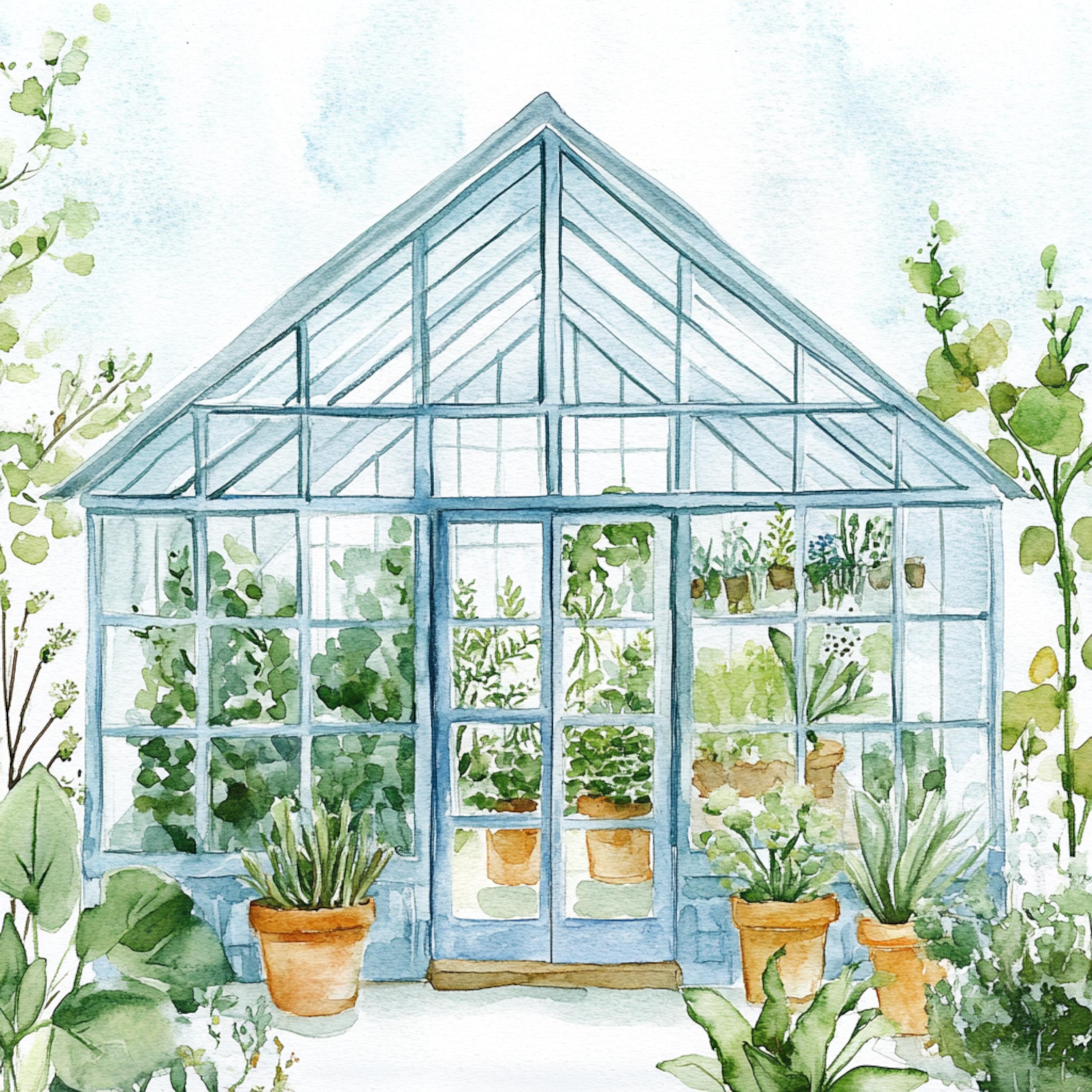 10 Printable Greenhouse, Floral Garden, Floral Greenhouse, Gardening ...