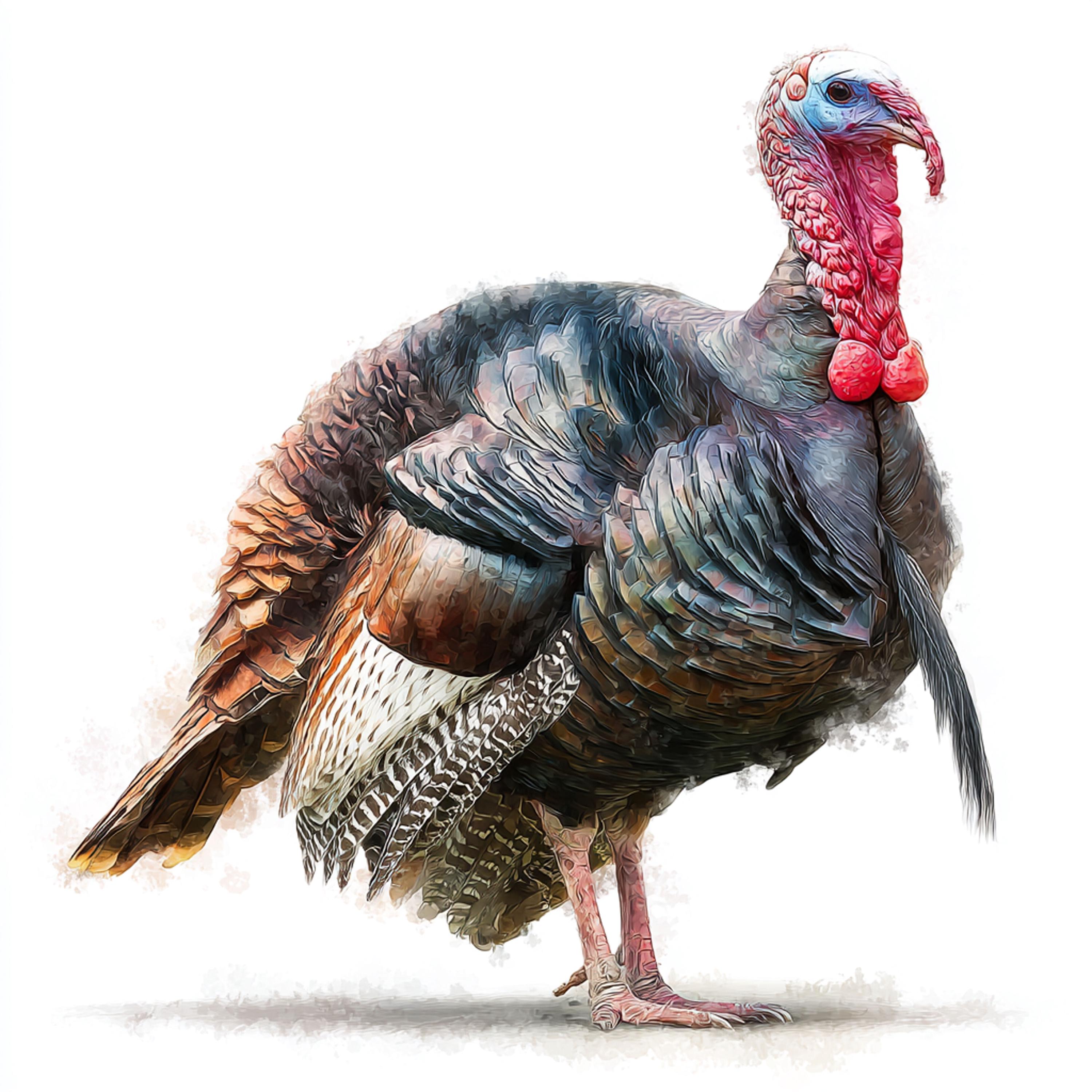 12 Printable Turkey Clipart, Watercolor Thanksgiving, Cute Clipart ...