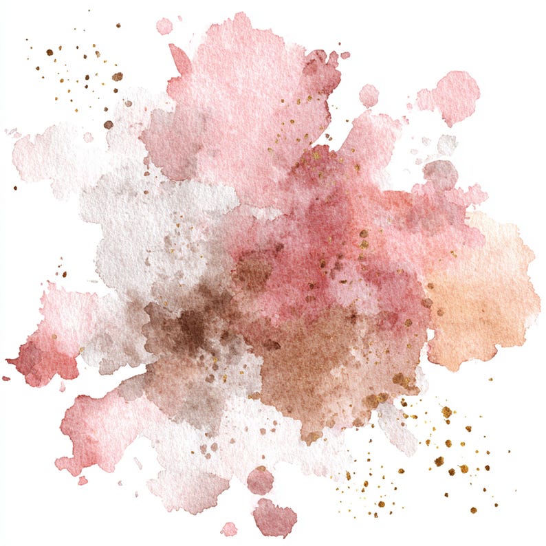 10 Printable Watercolor Abstract Splatter, Watercolor Pink Beige ...