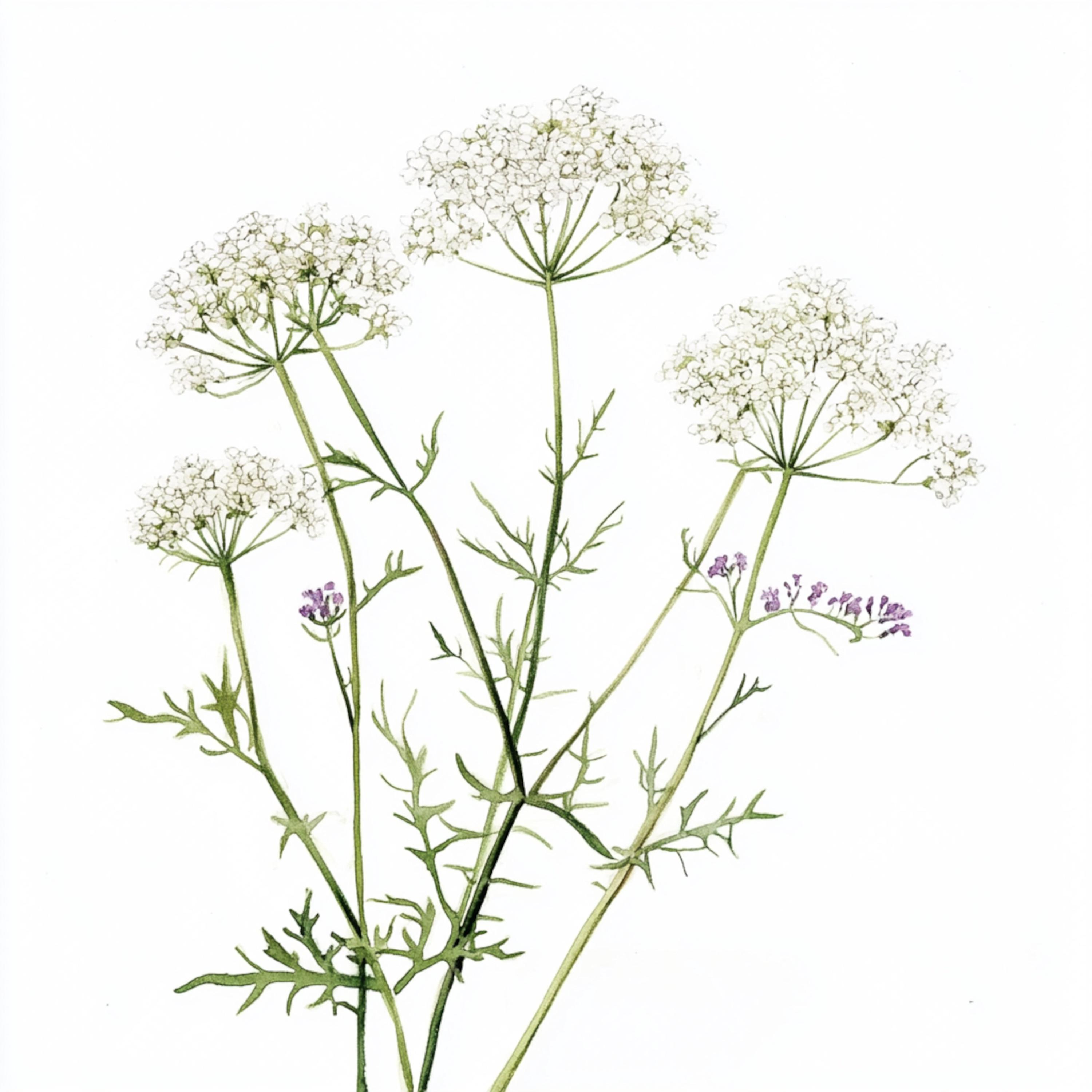 10 Printable Queen Annes Lace, White Wildflower, Queen Annes Lace Art ...