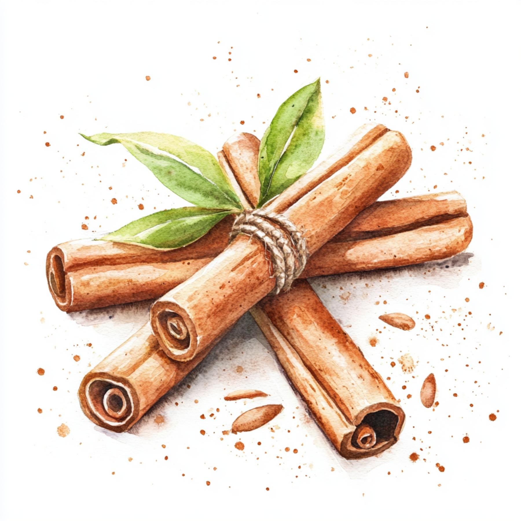 Printable Cinnamon, Watercolor Images, Cinnamon Sticks Decor, 10 Clip ...
