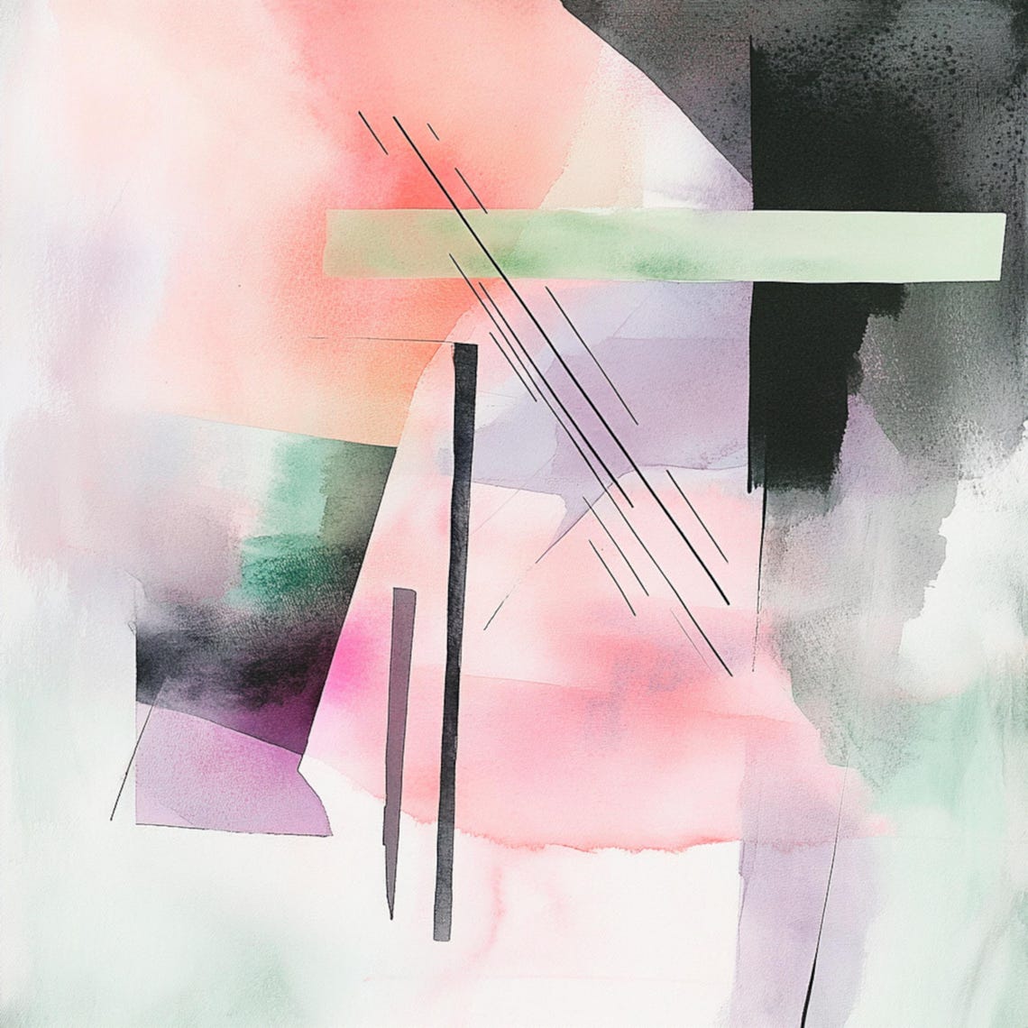 10 Printable Watercolor Abstract, Geometry Watercolor, Abstracts ...