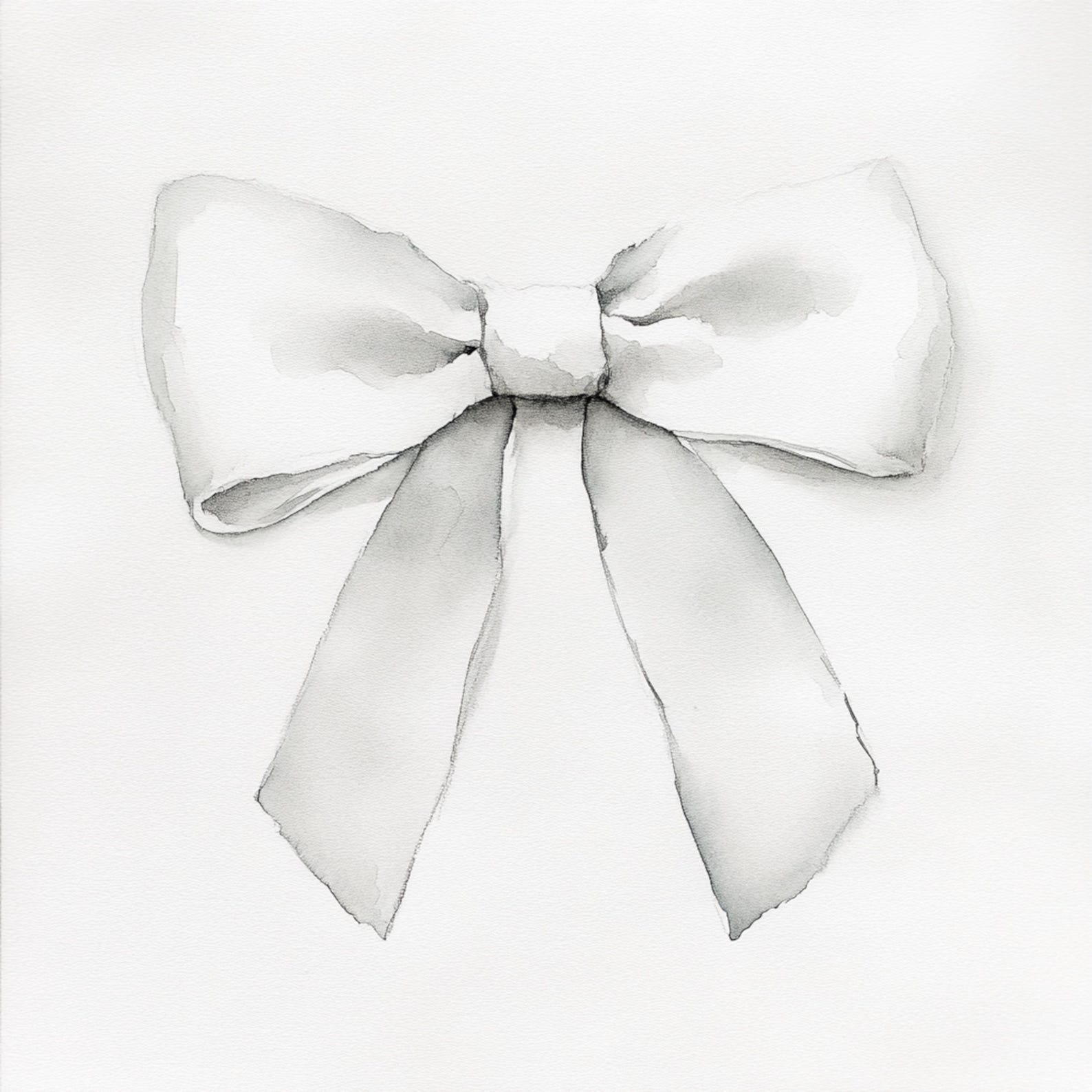 Printable White Bows, Watercolor Bows Clip Art, Printable Jpgs, Bows ...