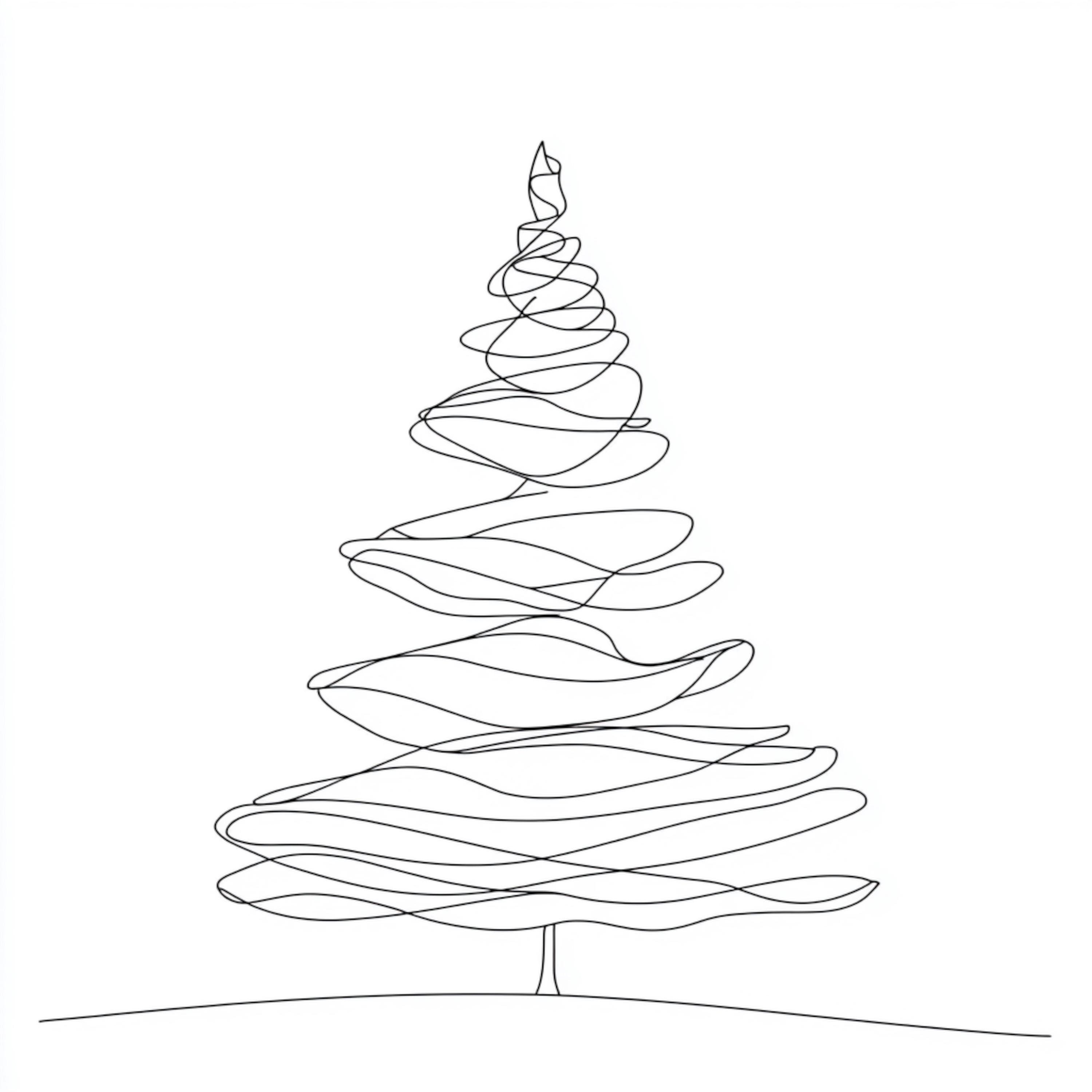 Abstract Line Tree, Abstract Line Christmas Tree Clipart, 10 Clip Art ...