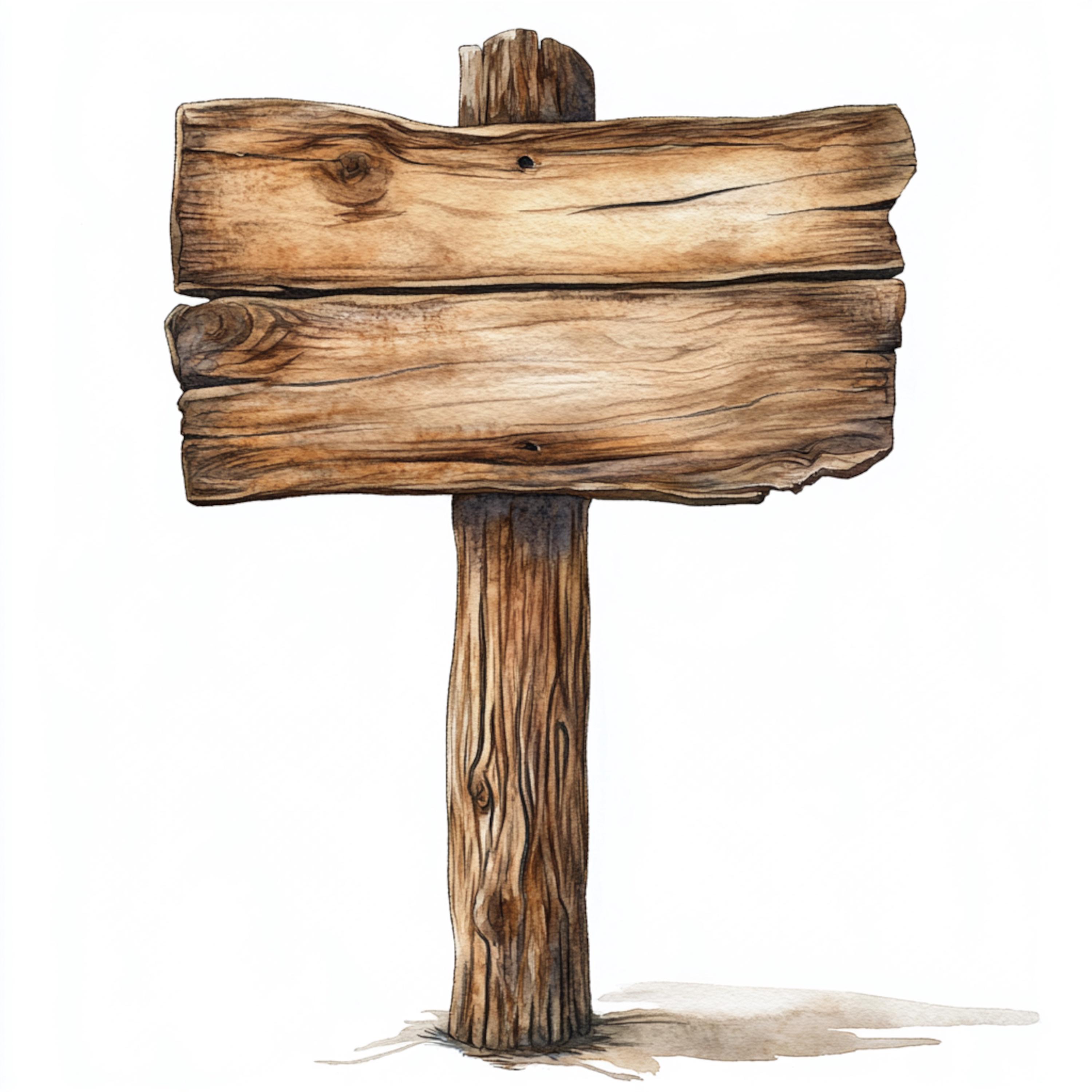 Printable Wooden Sign, Watercolor 10 Images, Wooden Sign Art, Rustic ...