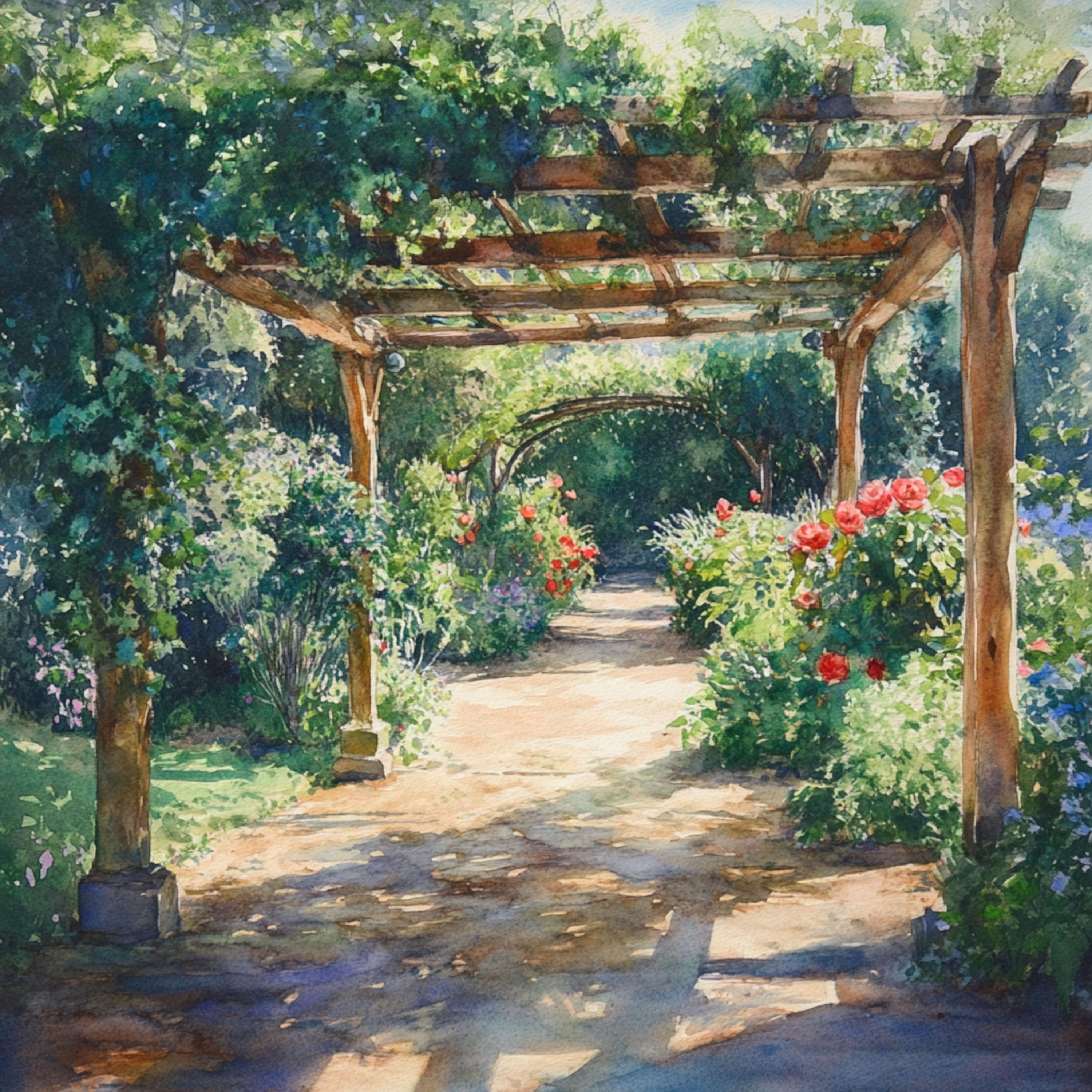 Printable Garden Art, Watercolor Art, English Garden Print, Clip Art ...